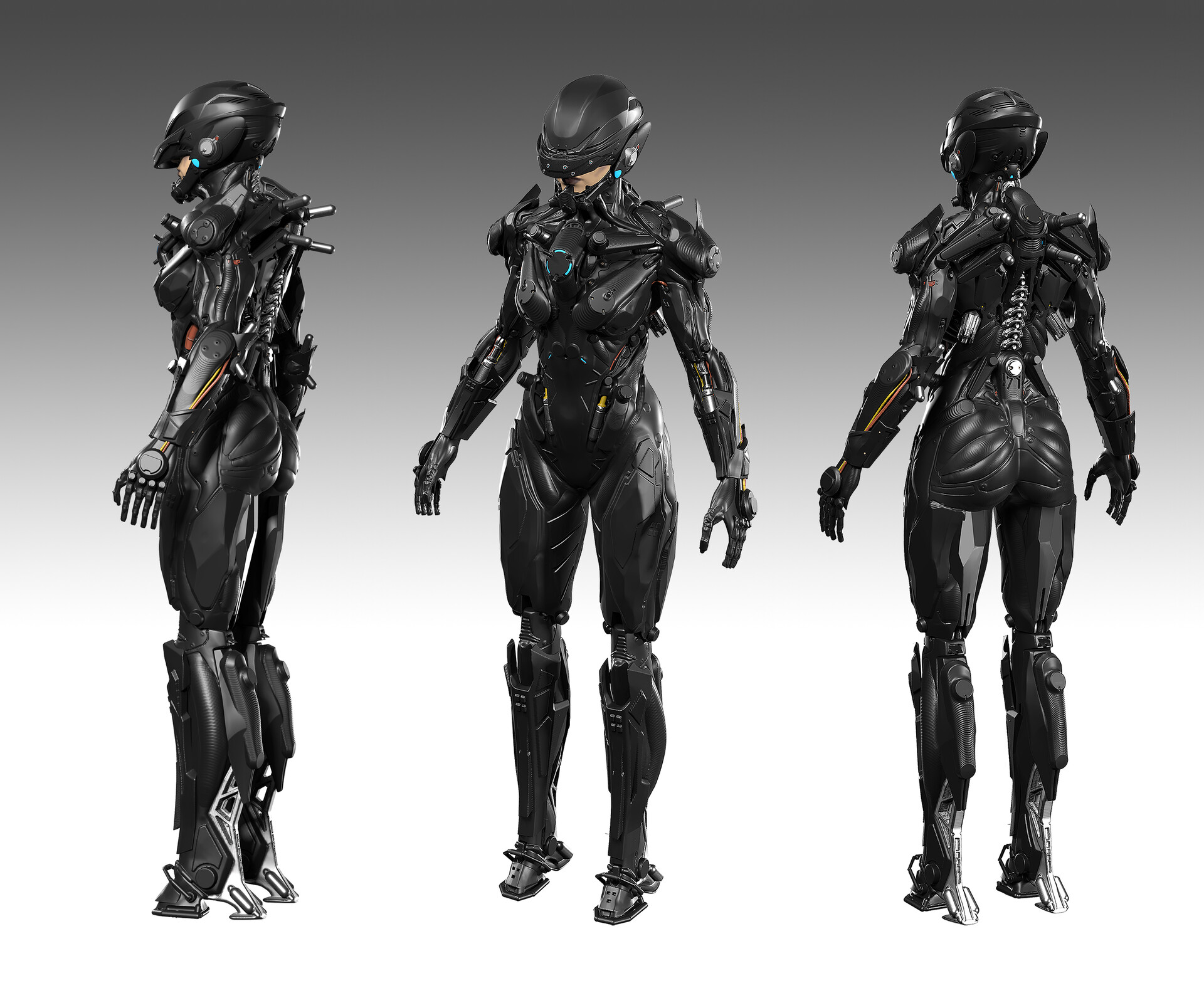Futuristic Armor Concept Art