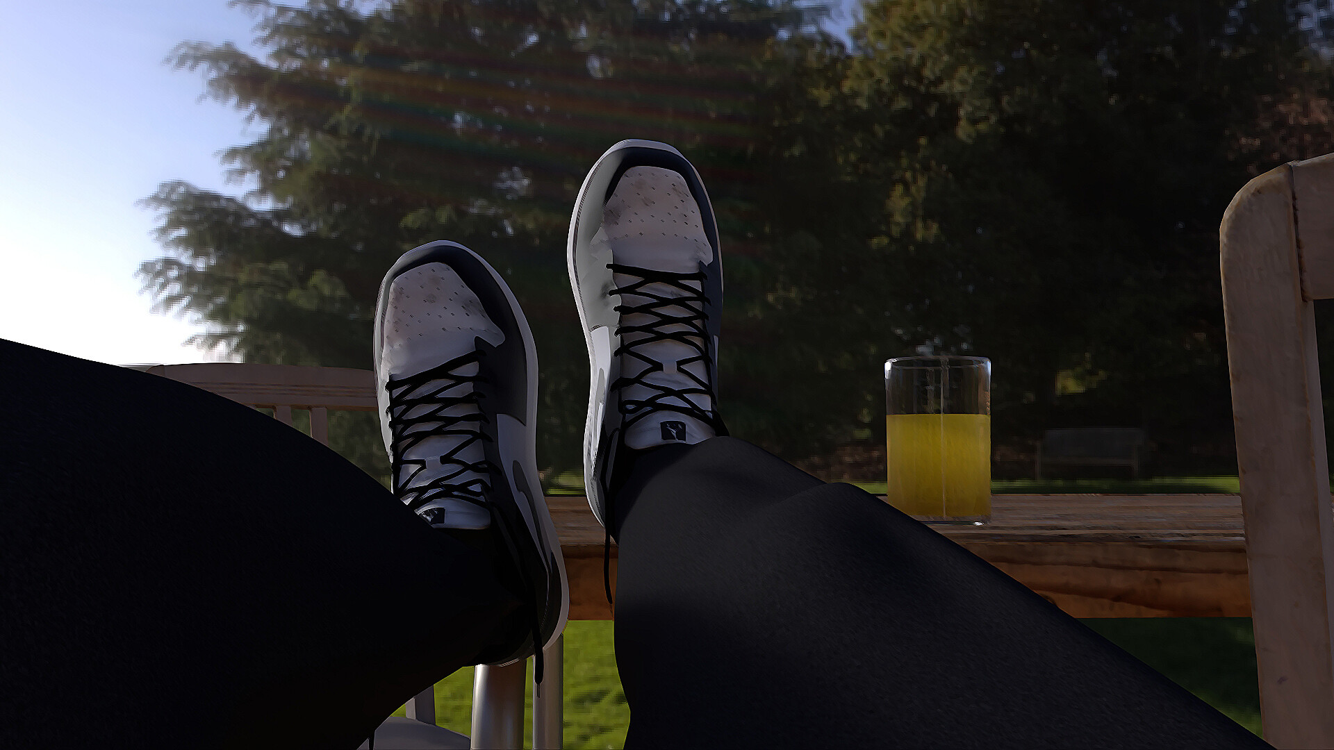 ArtStation - Shoes on a table scene