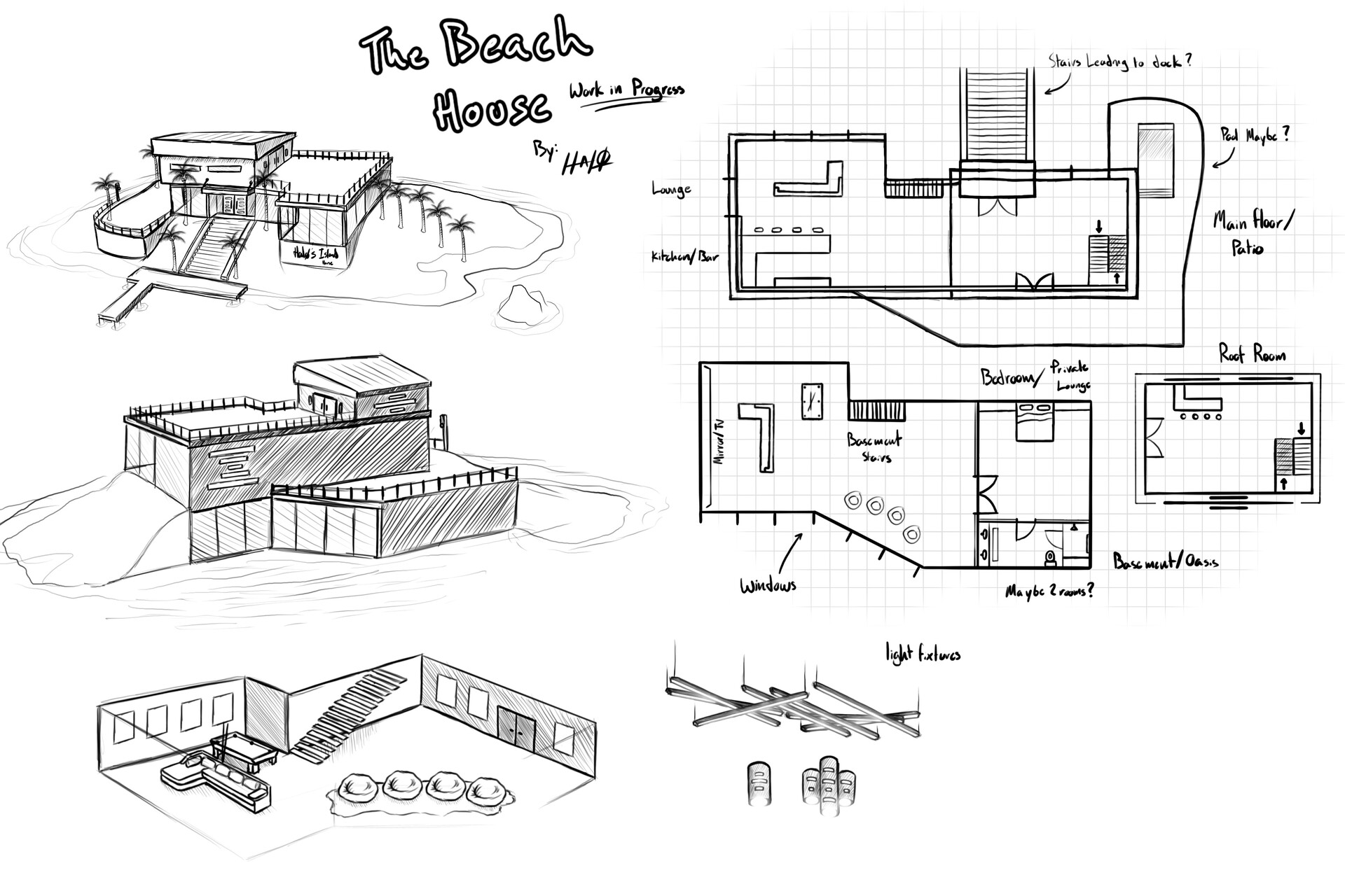 ArtStation - Beach House (WIP)