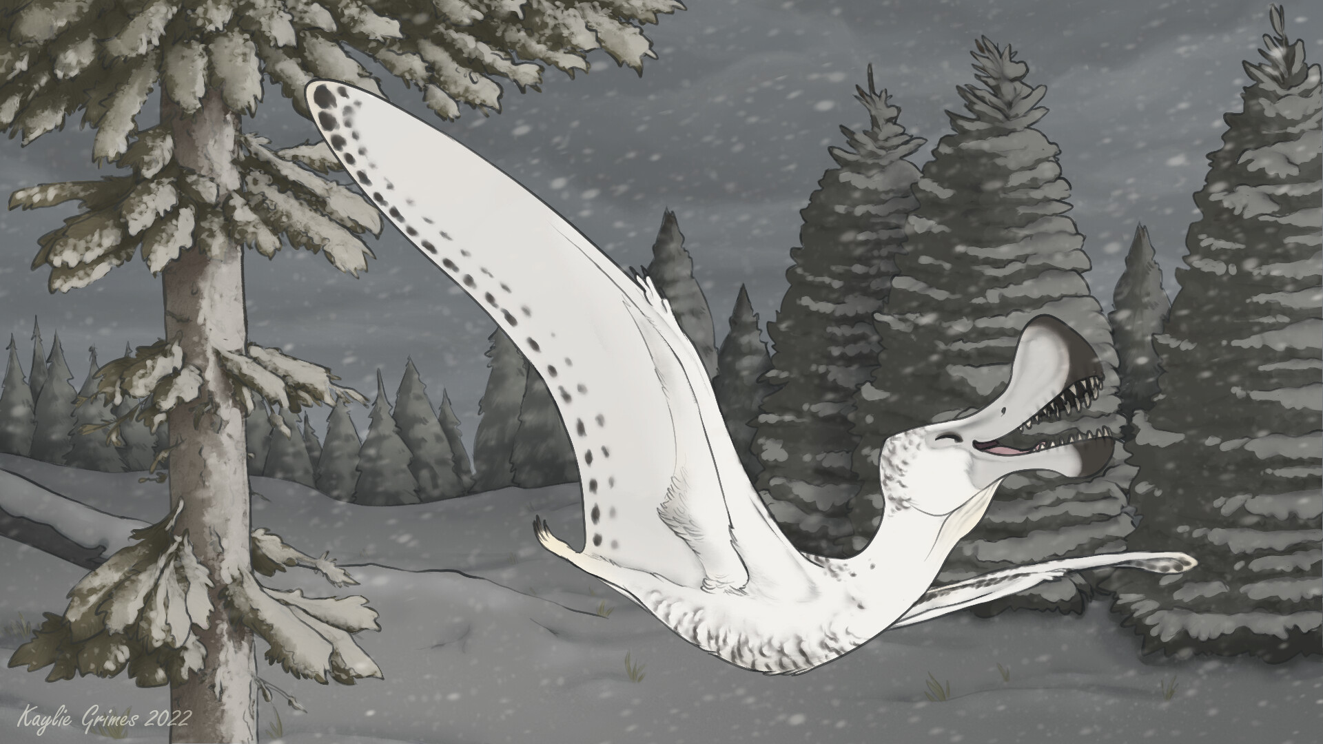 ArtStation - Winter Dinosaur Banner