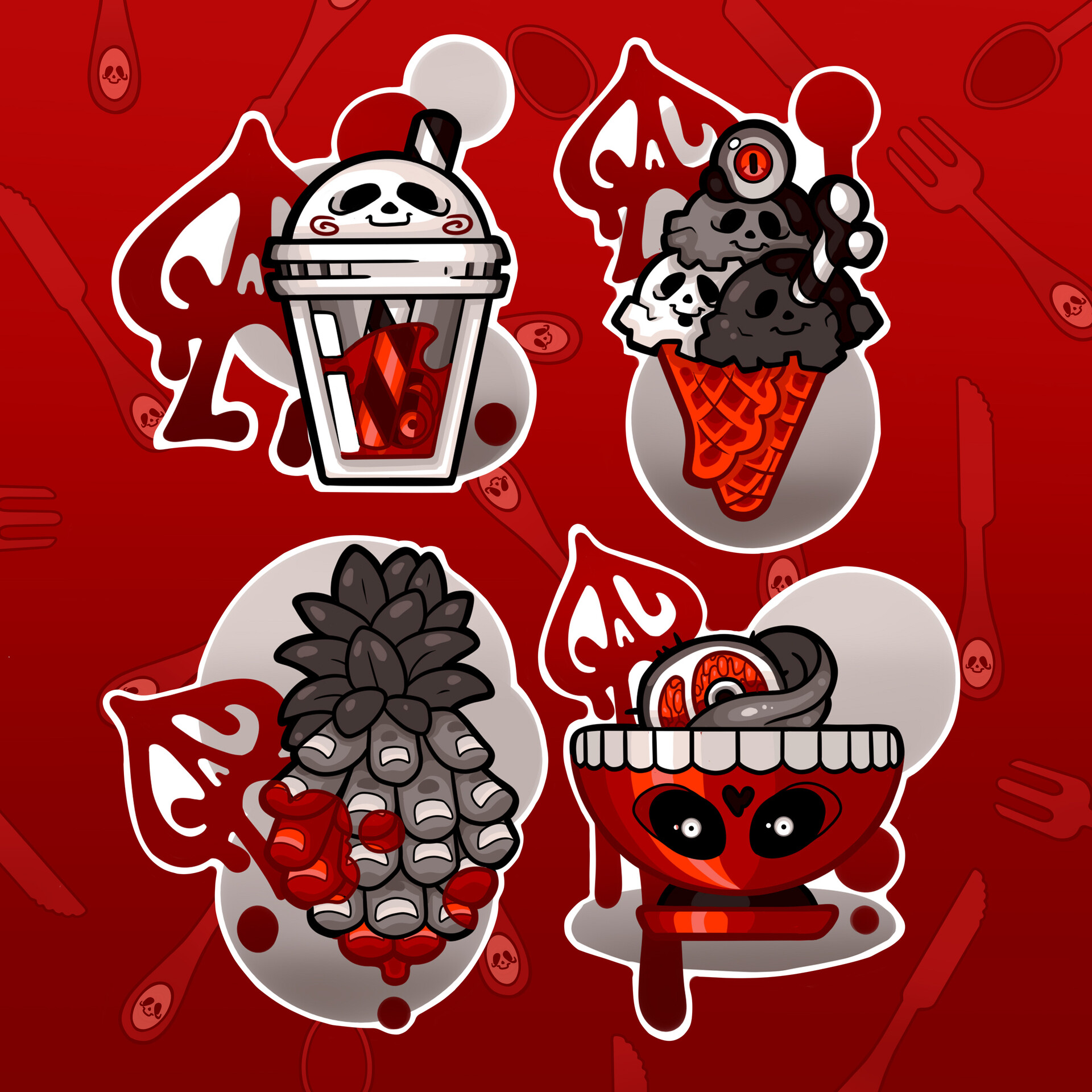 ArtStation - Food Stickers
