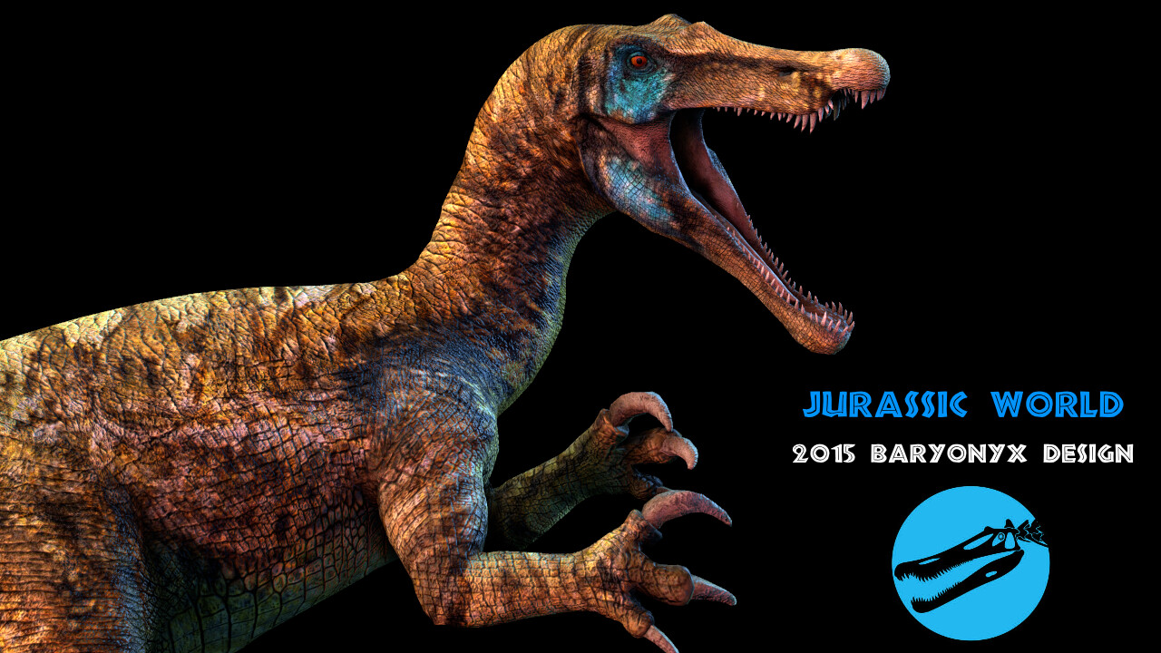 ArtStation - Jurassic world 2015 Baryonyx design recreation