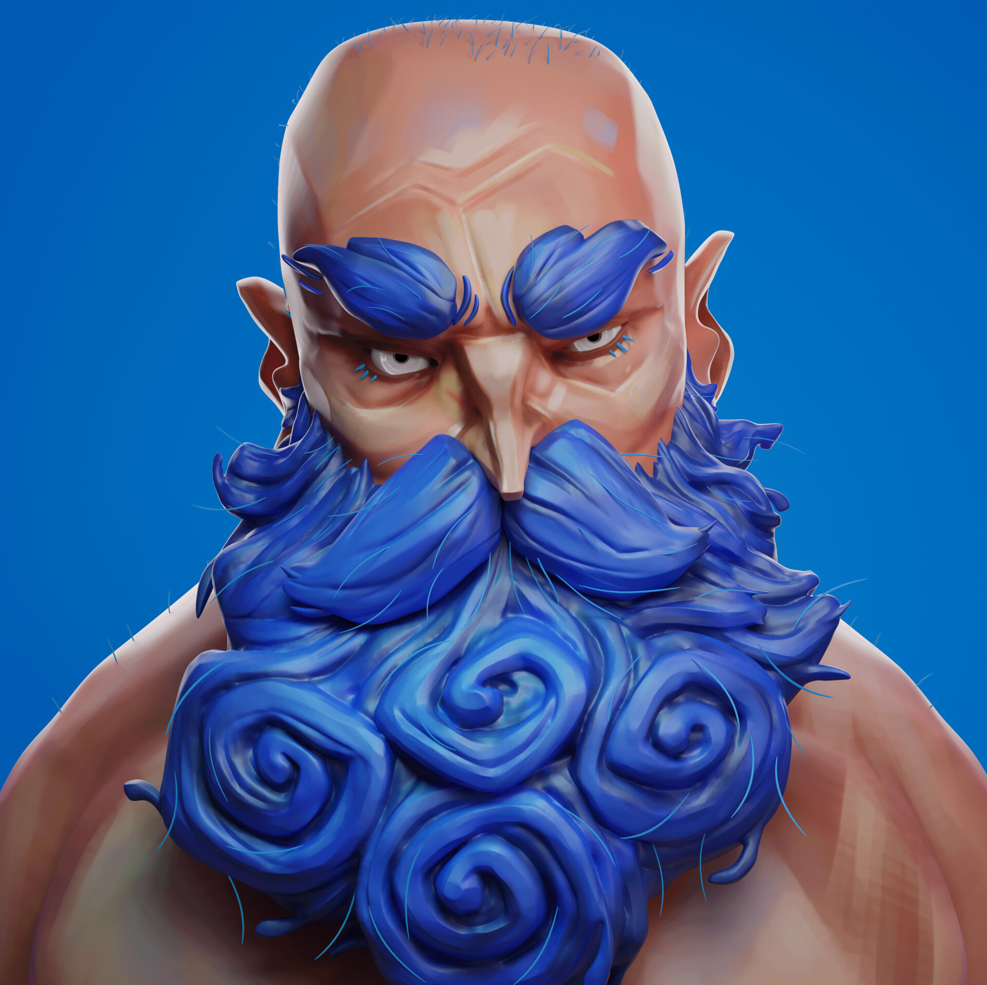 ArtStation - Blue Beard Buddy