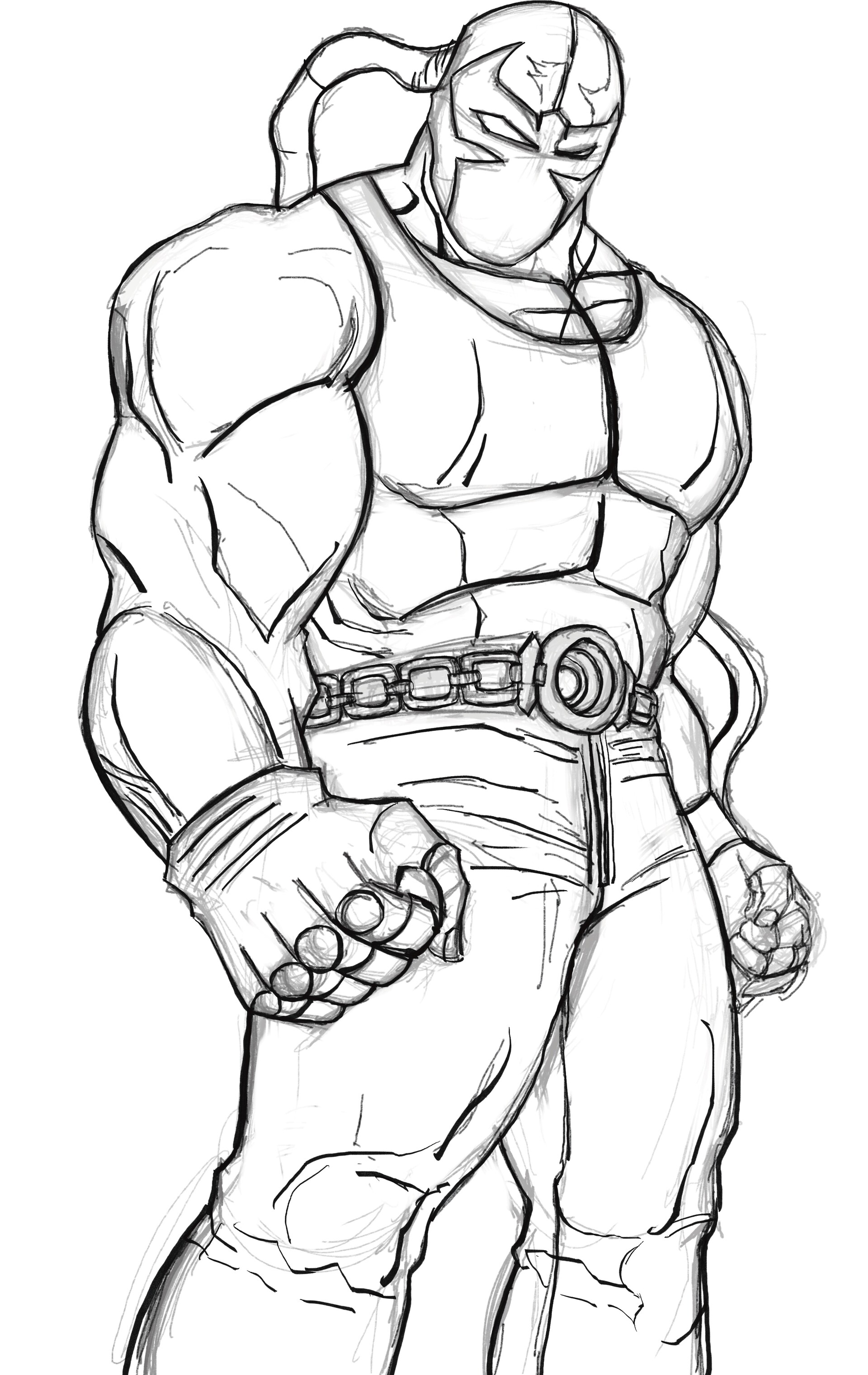 bane batman coloring pages