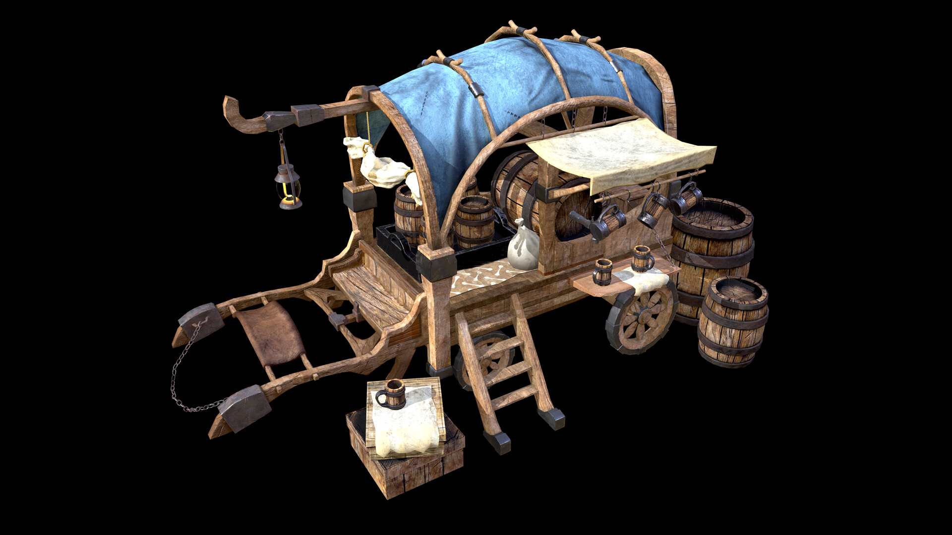 ArtStation - Medieval wagon
