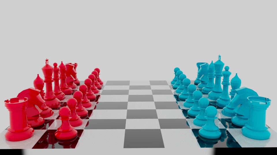 ArtStation - First Chess render for assignment