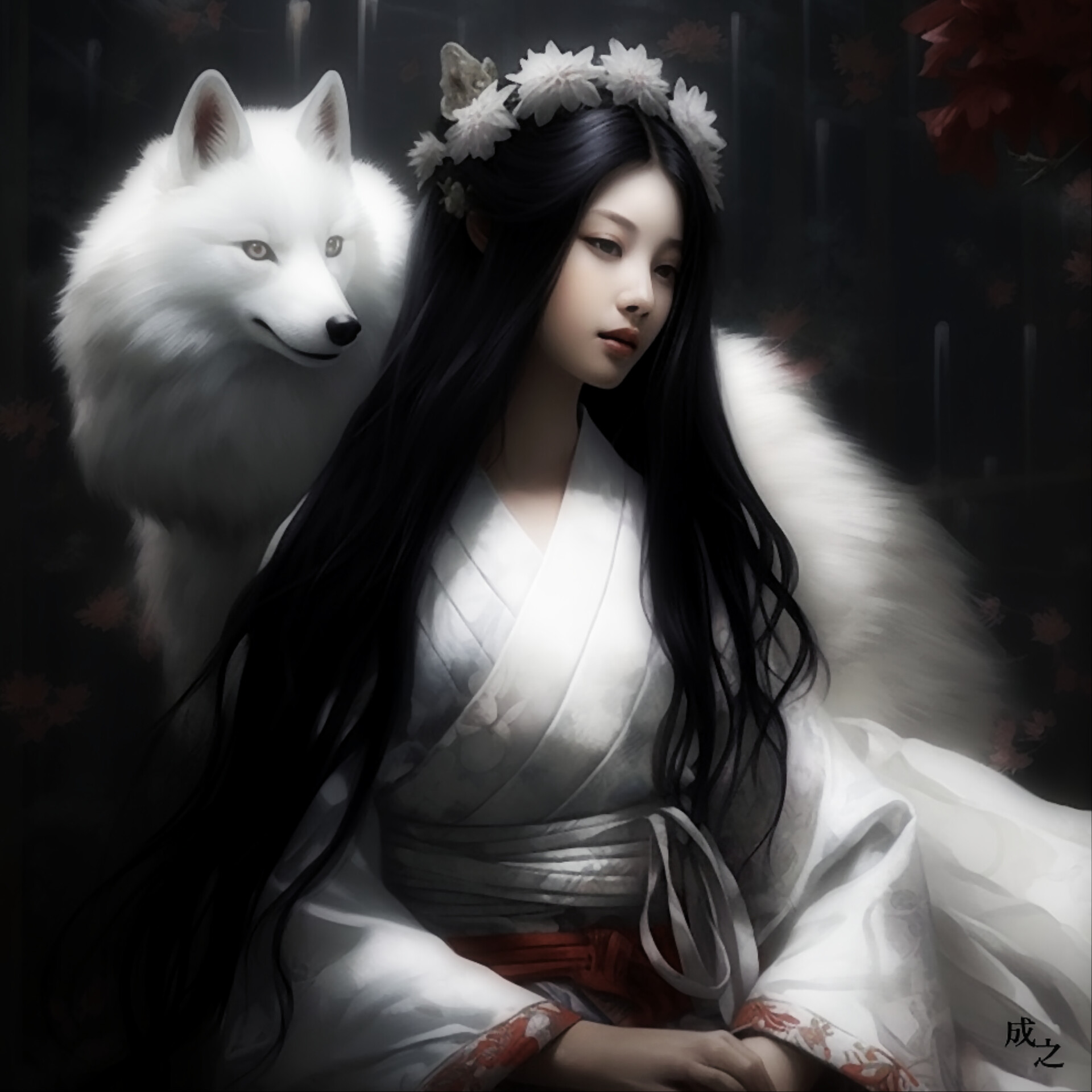 ArtStation - UKA NO MITAMA (JAPANESE GODDESS WHO CONTROLS A GOOD HARVEST)