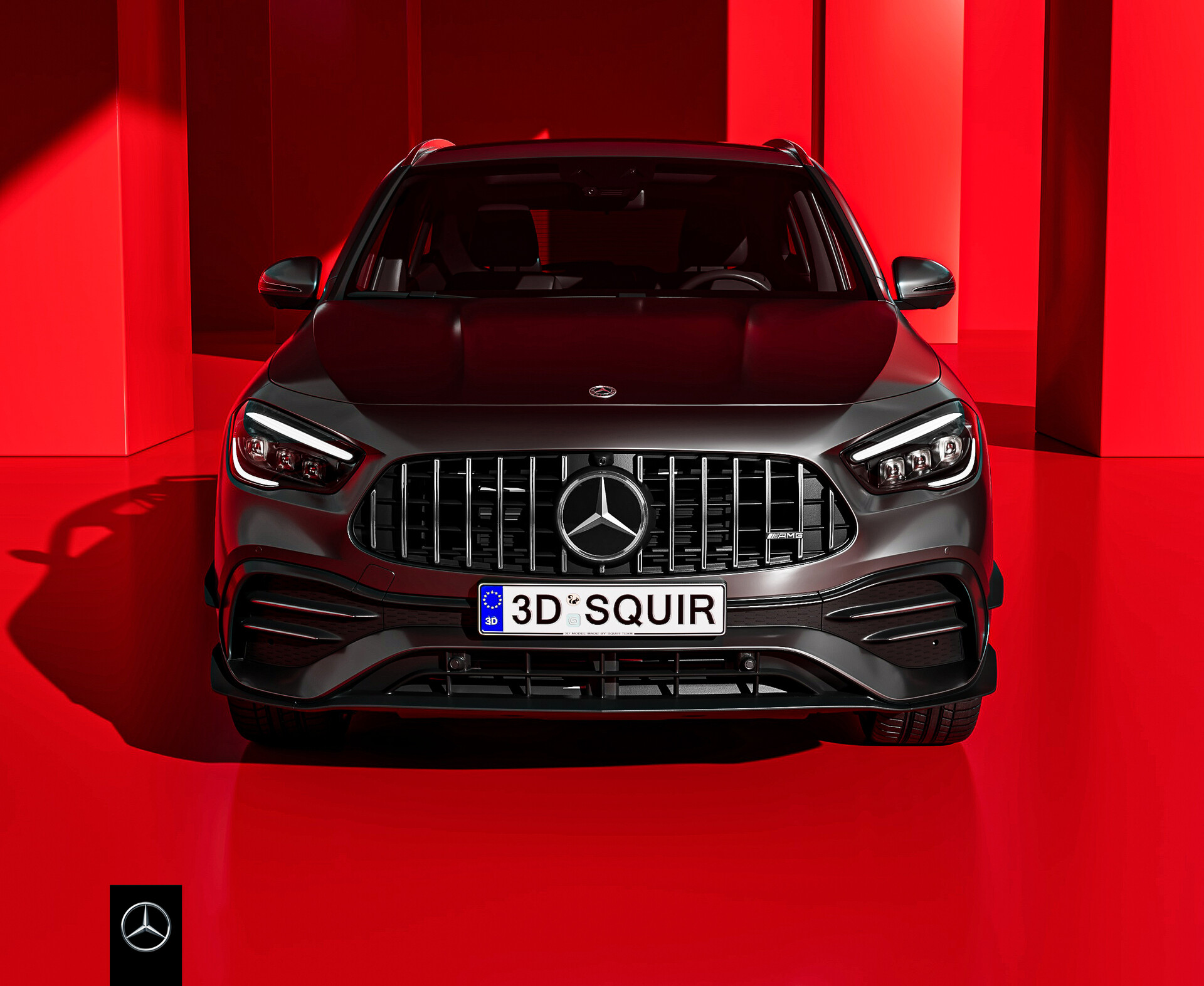 ArtStation - Mercedes GLA 45 2021 RED