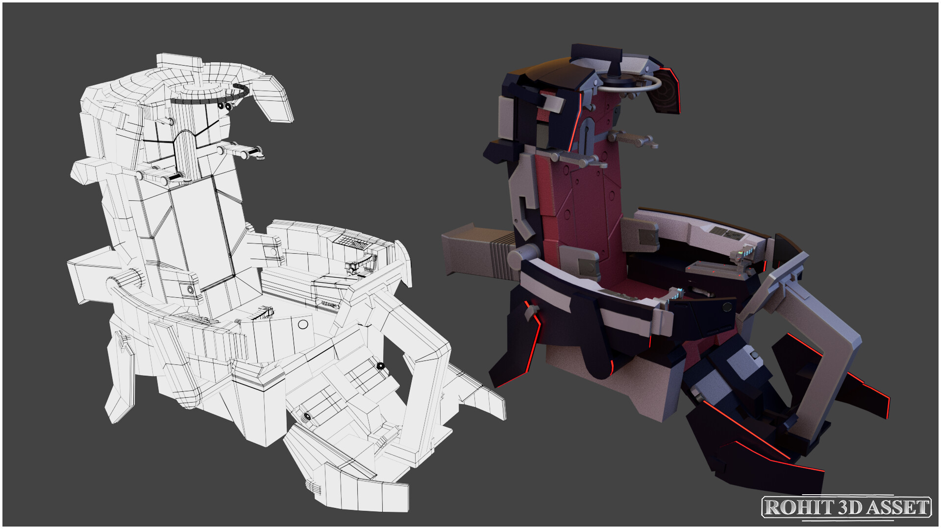 Gundam Unicorn Cockpit by Rohit 3D Asset — ProUser.Me