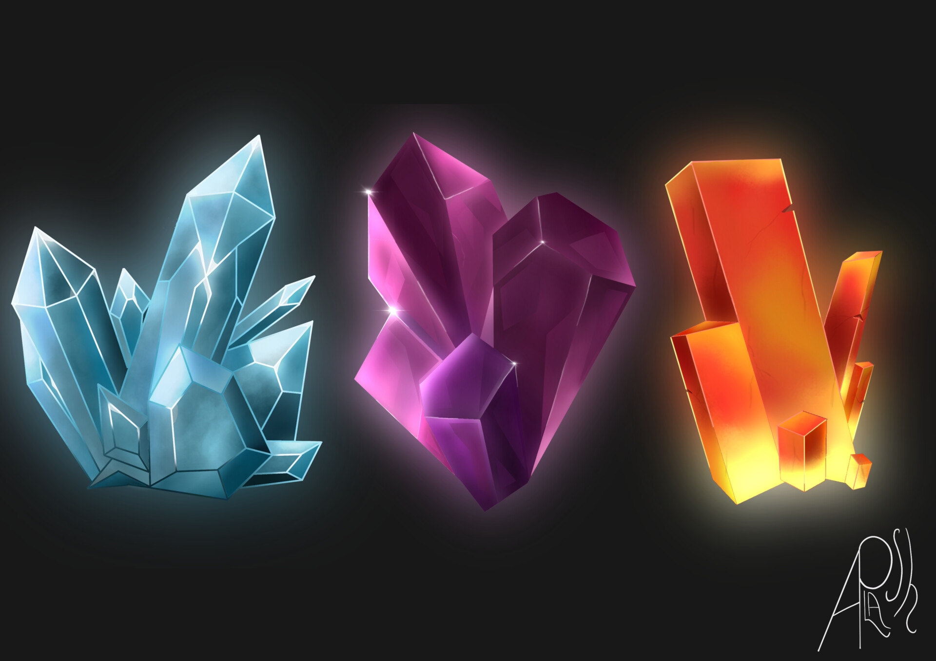 ArtStation - Magic crystals