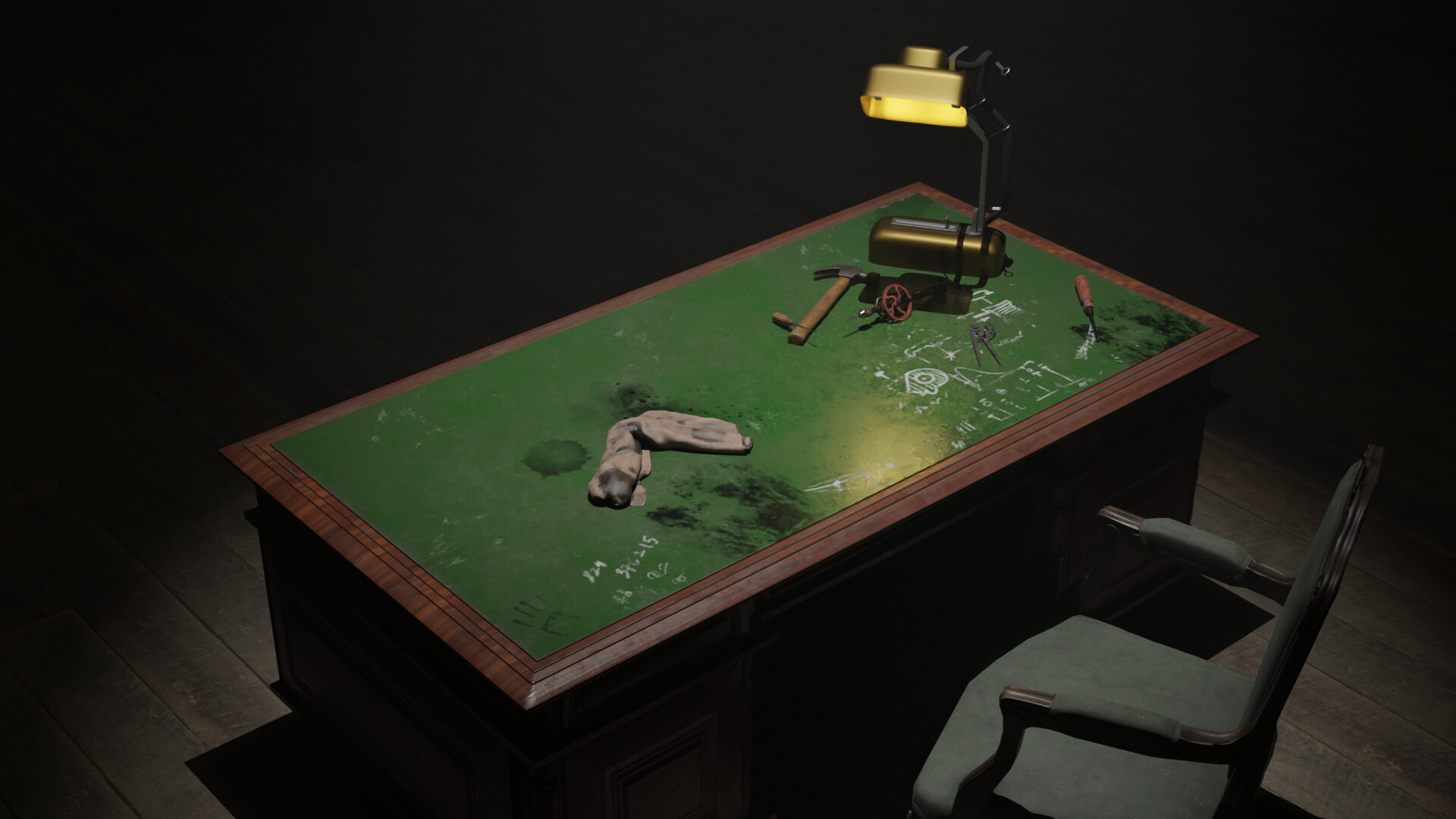 ArtStation - Inventor's desktop scene