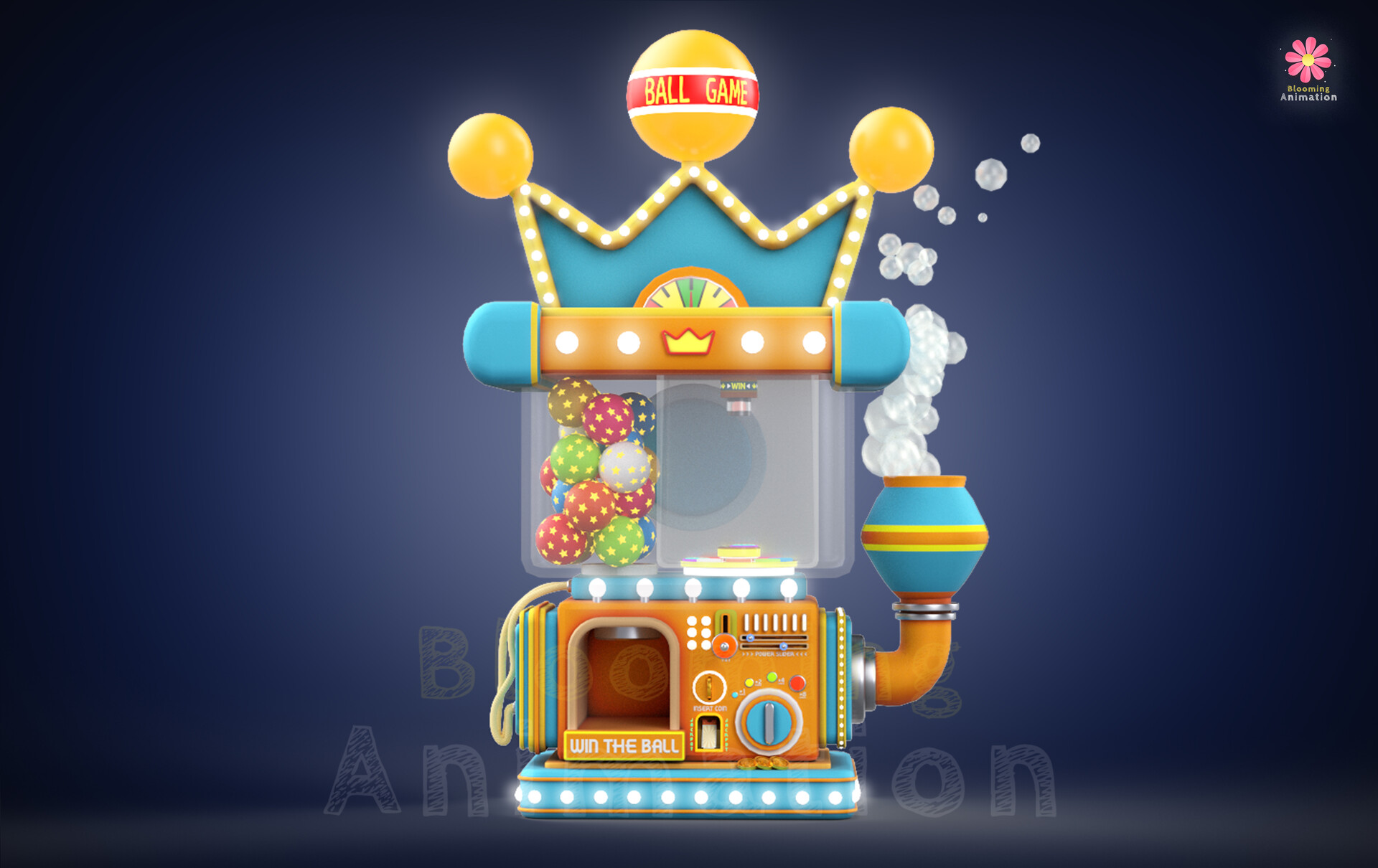 ArtStation - Arcade Ball Bouncing Game Machine