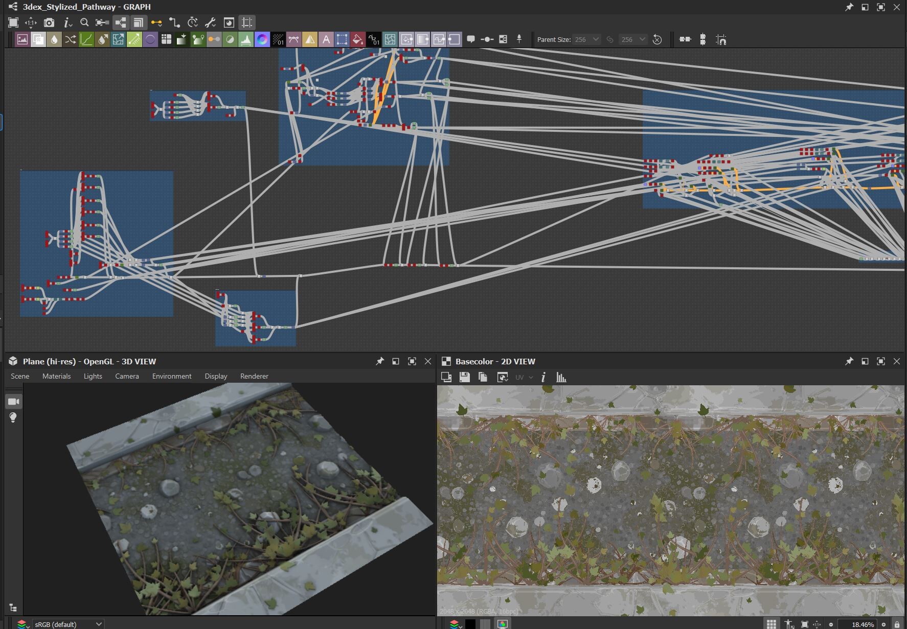 3dExtrude Tutorials - Stylized Pathway - Substance 3D Designer