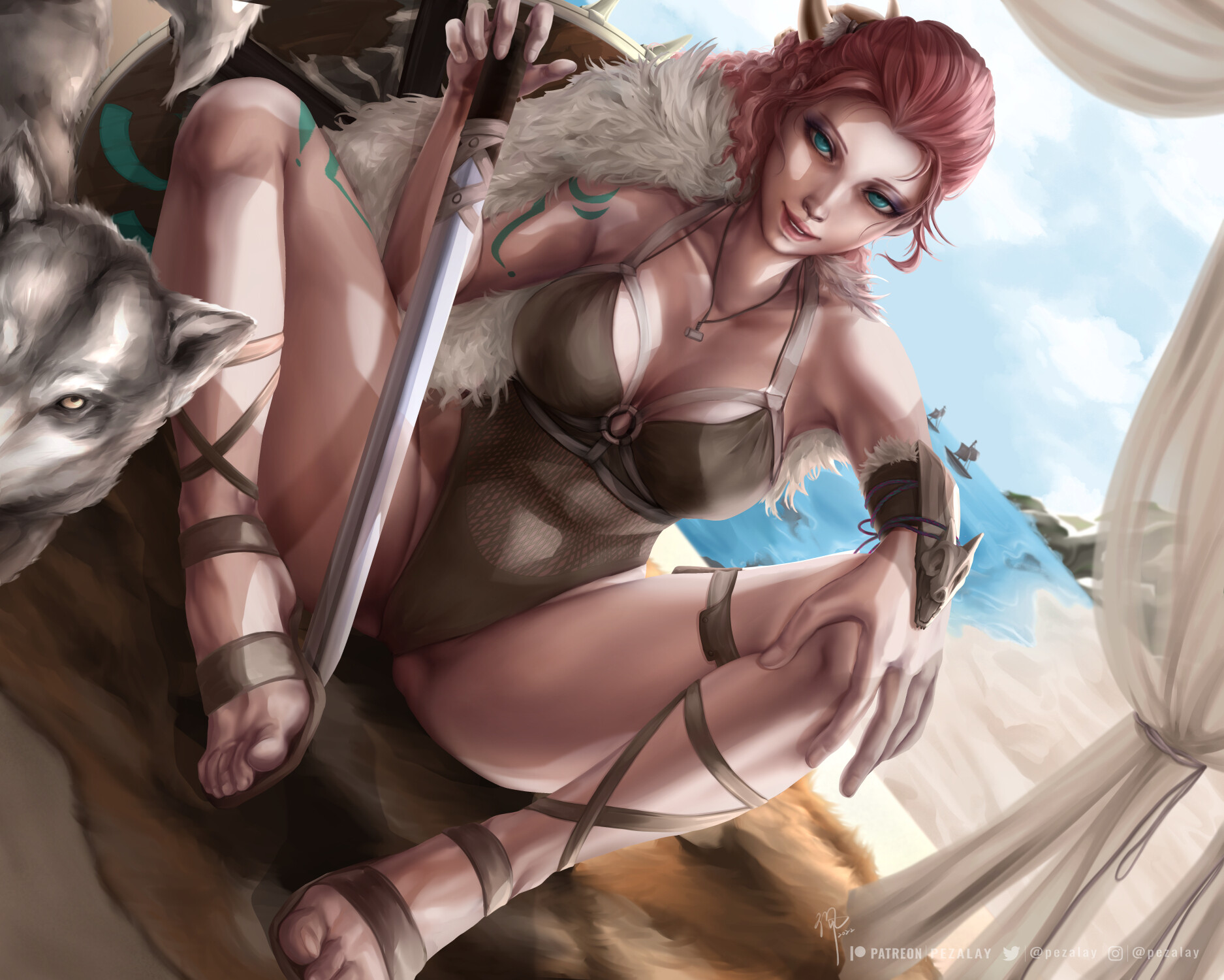 ArtStation - Viking shieldmaiden (OC)