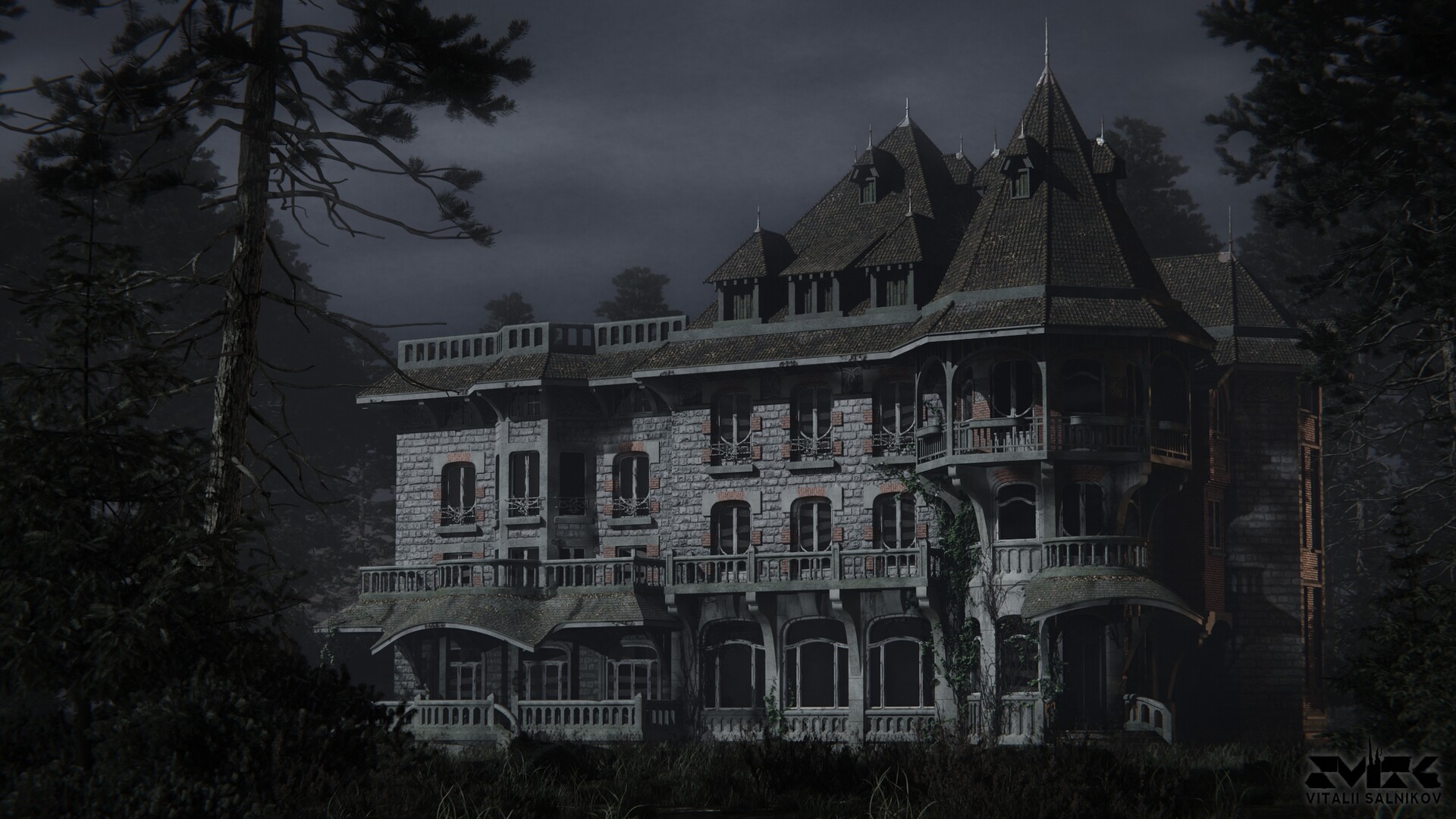 ArtStation - Abandoned Mansion