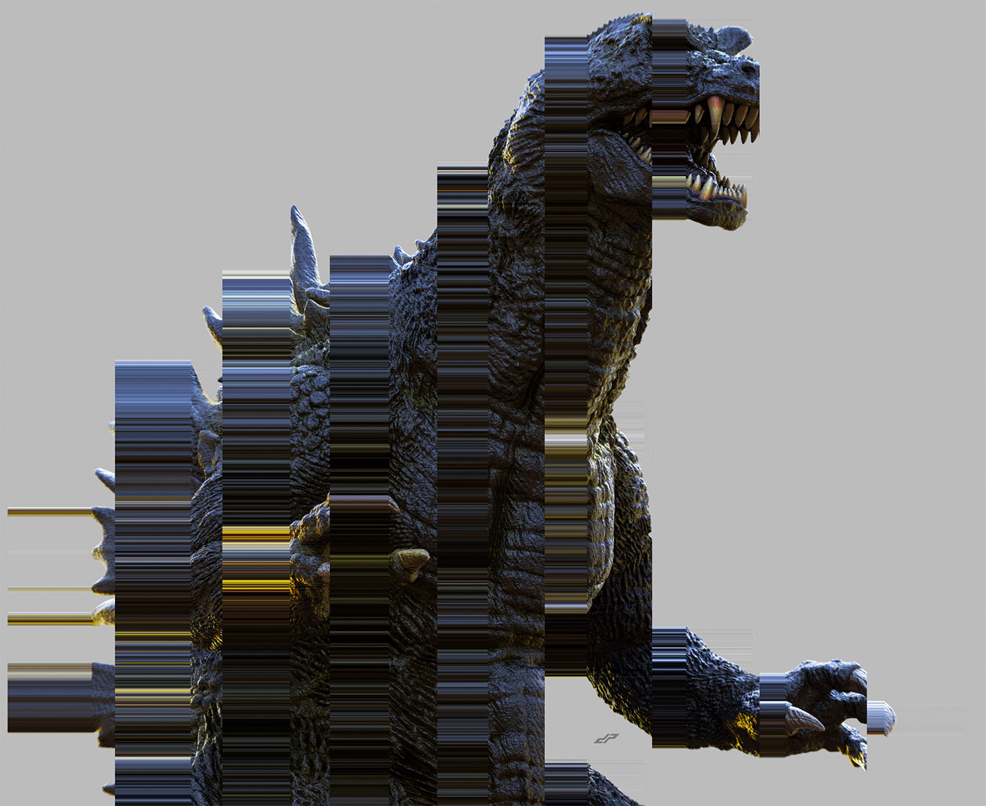 Godzilla Minecraft Statue