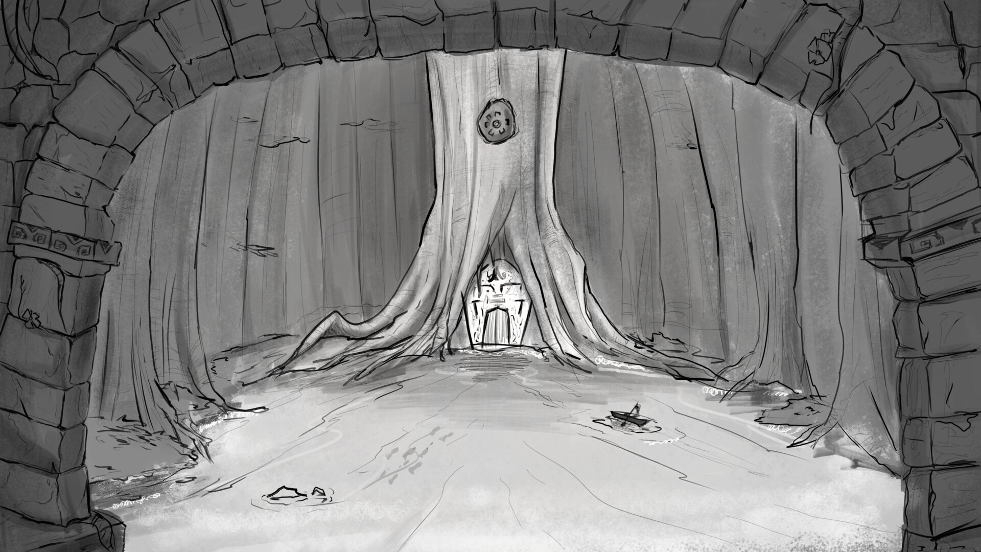 ArtStation - Rough Sketches - Cartoon Environment