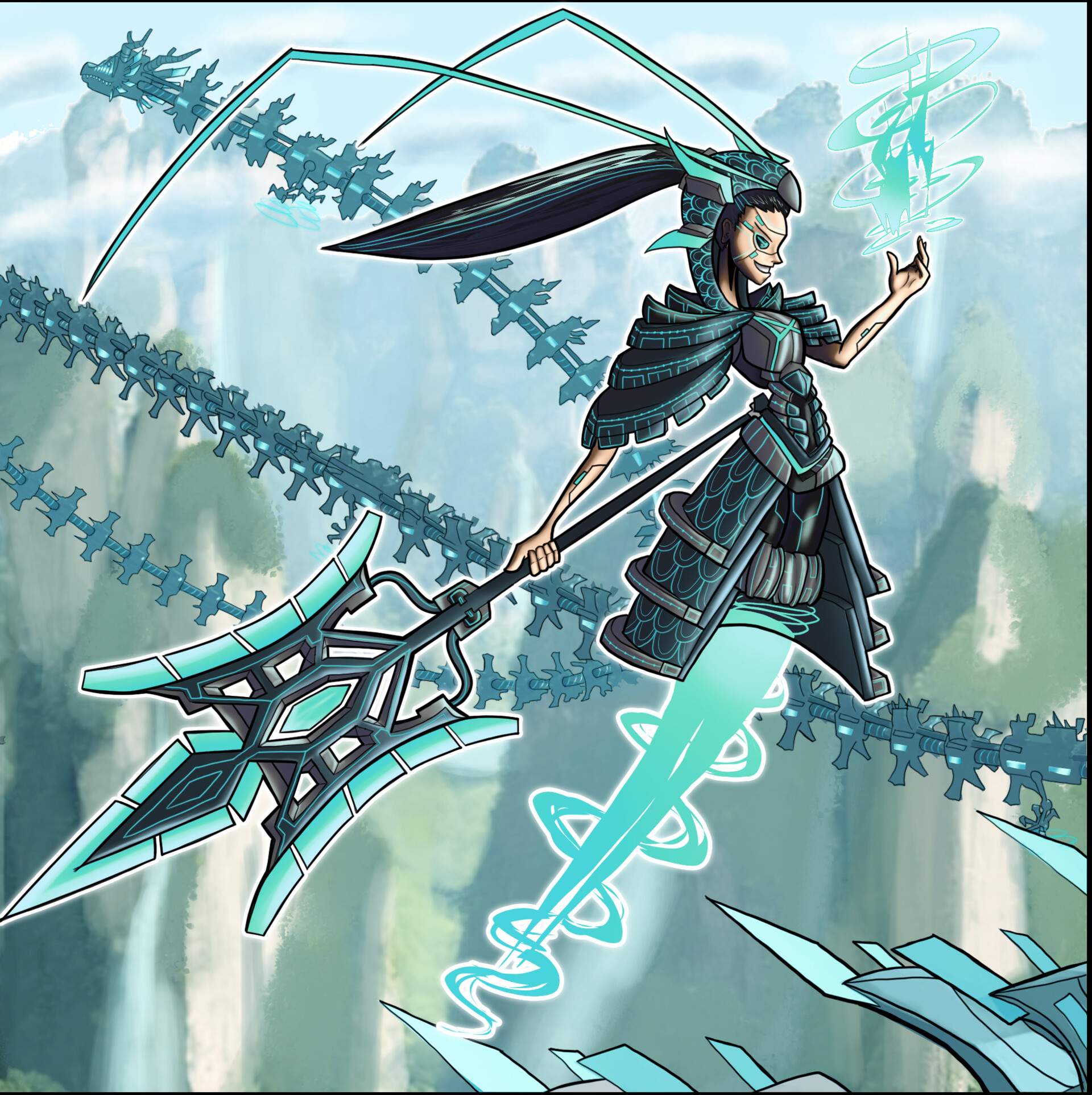 ArtStation - Dynasty - Trading card art (Mech Lubu)