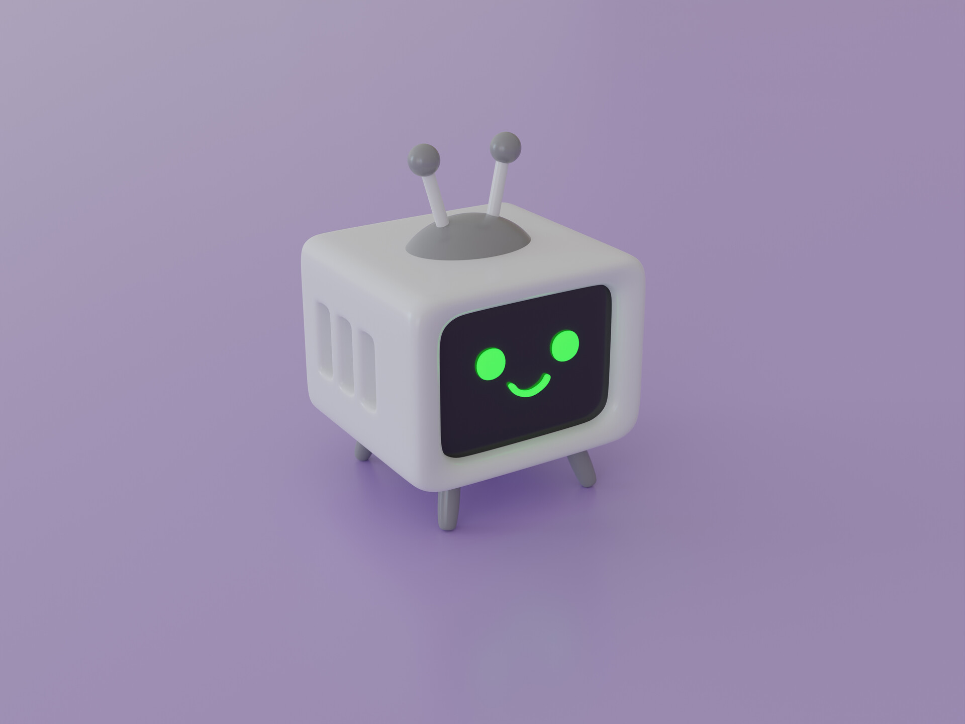 ArtStation - A small TV with a smile
