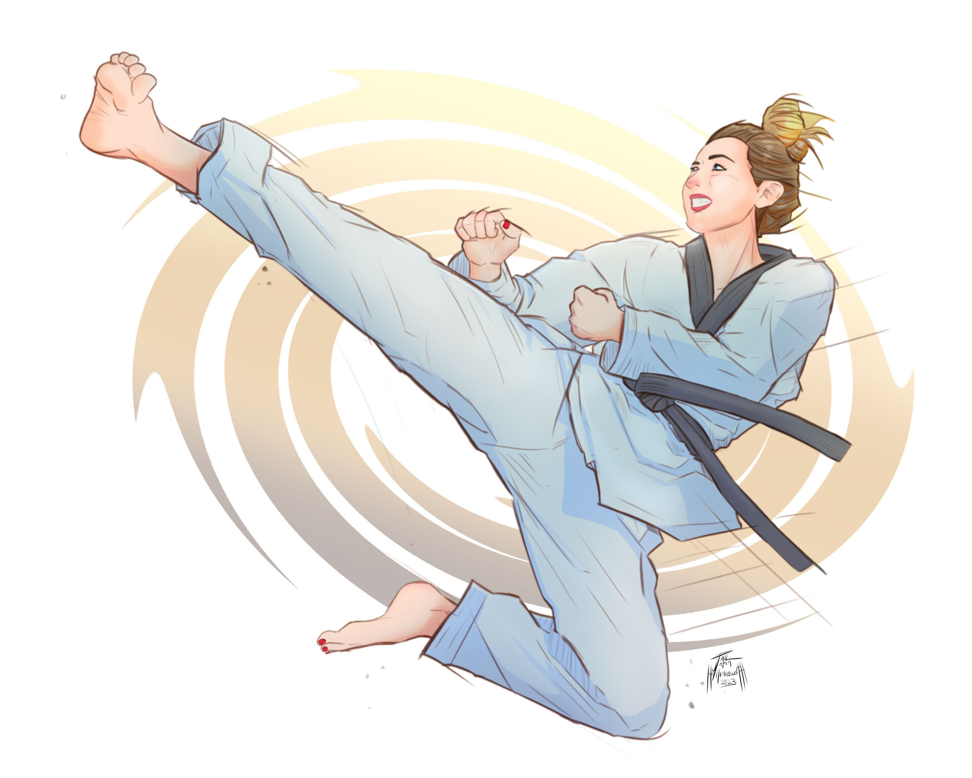 ArtStation - Martial Artist Illustration 104