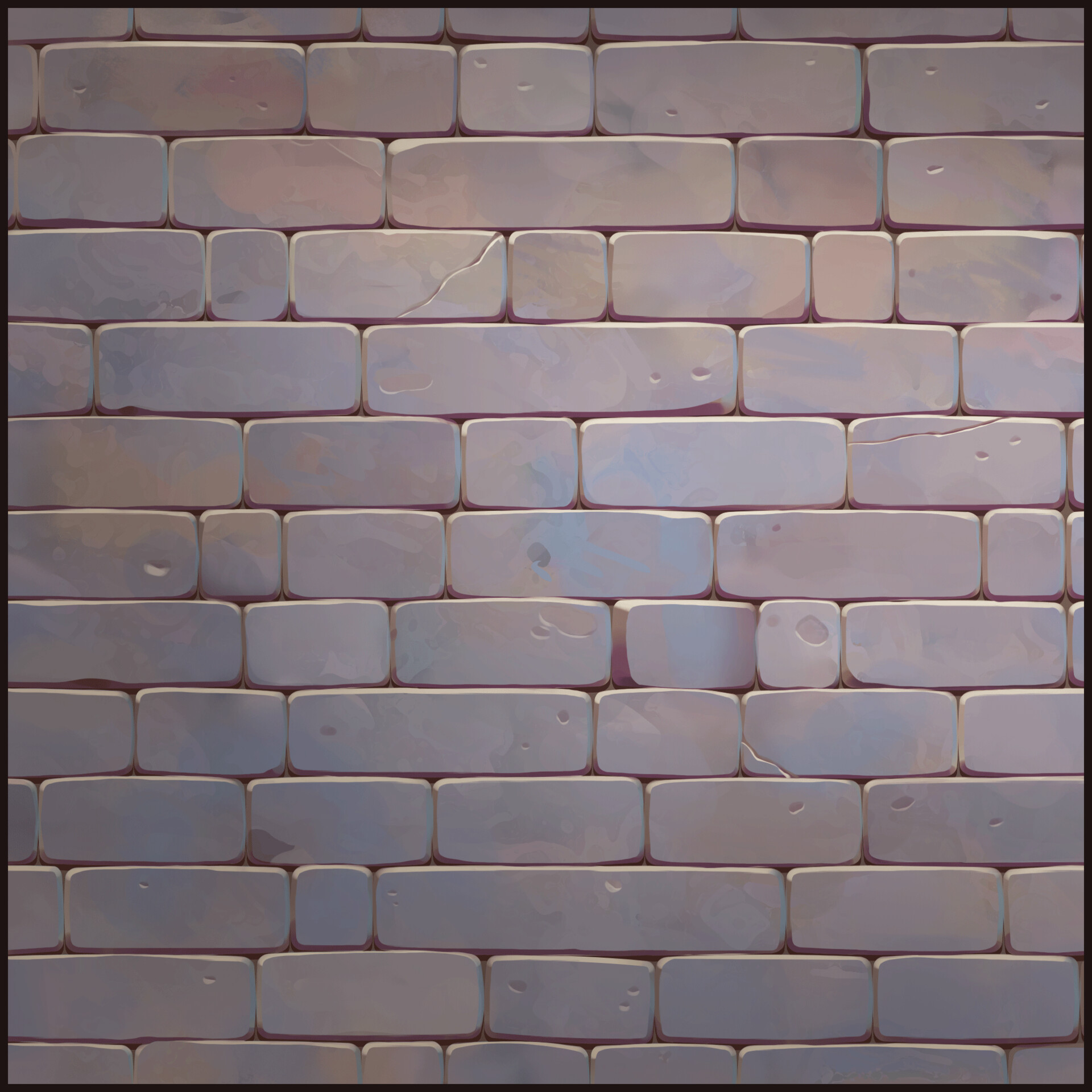 ArtStation - Handpainted Brick Texture