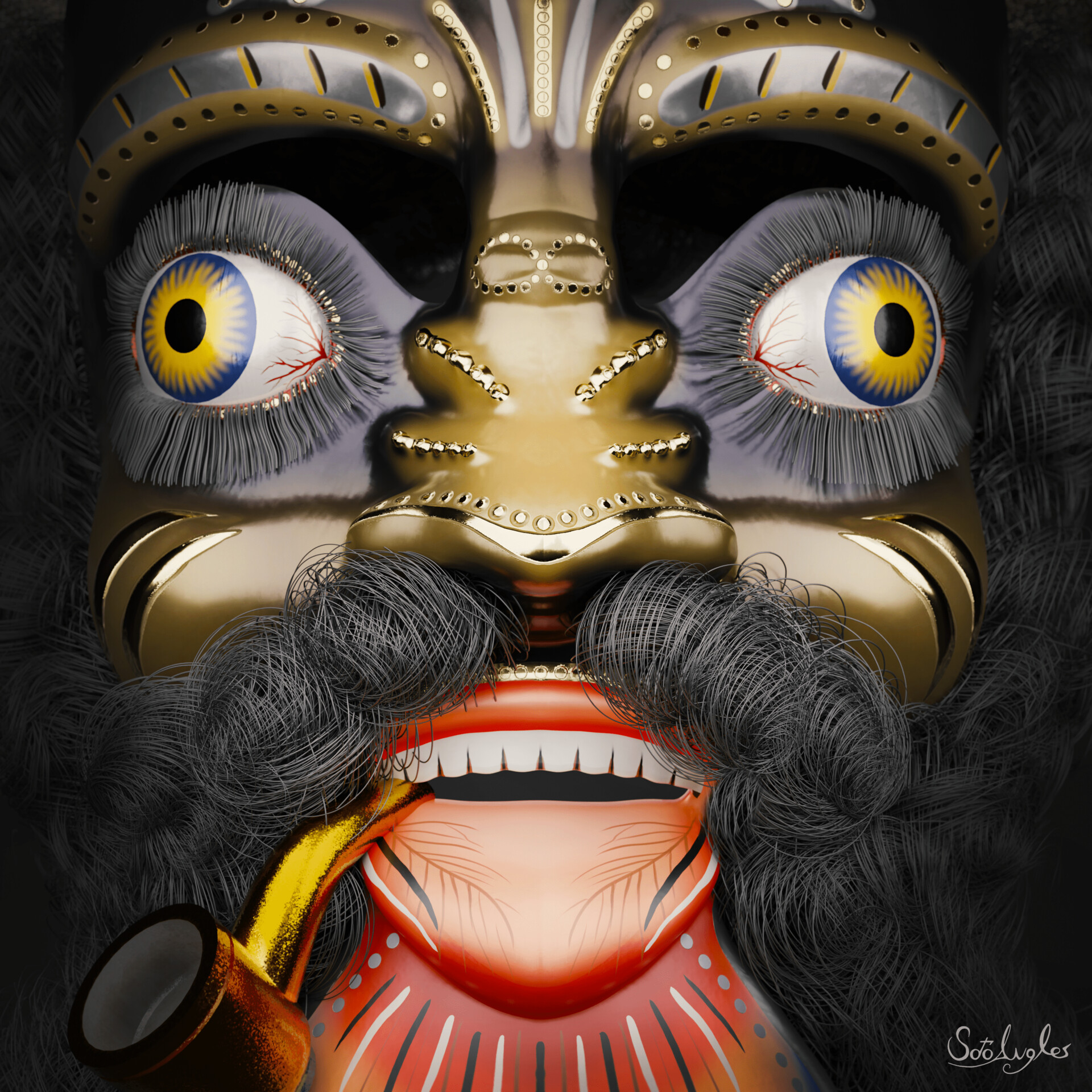 Mauricio Soto - Máscara de Morenada