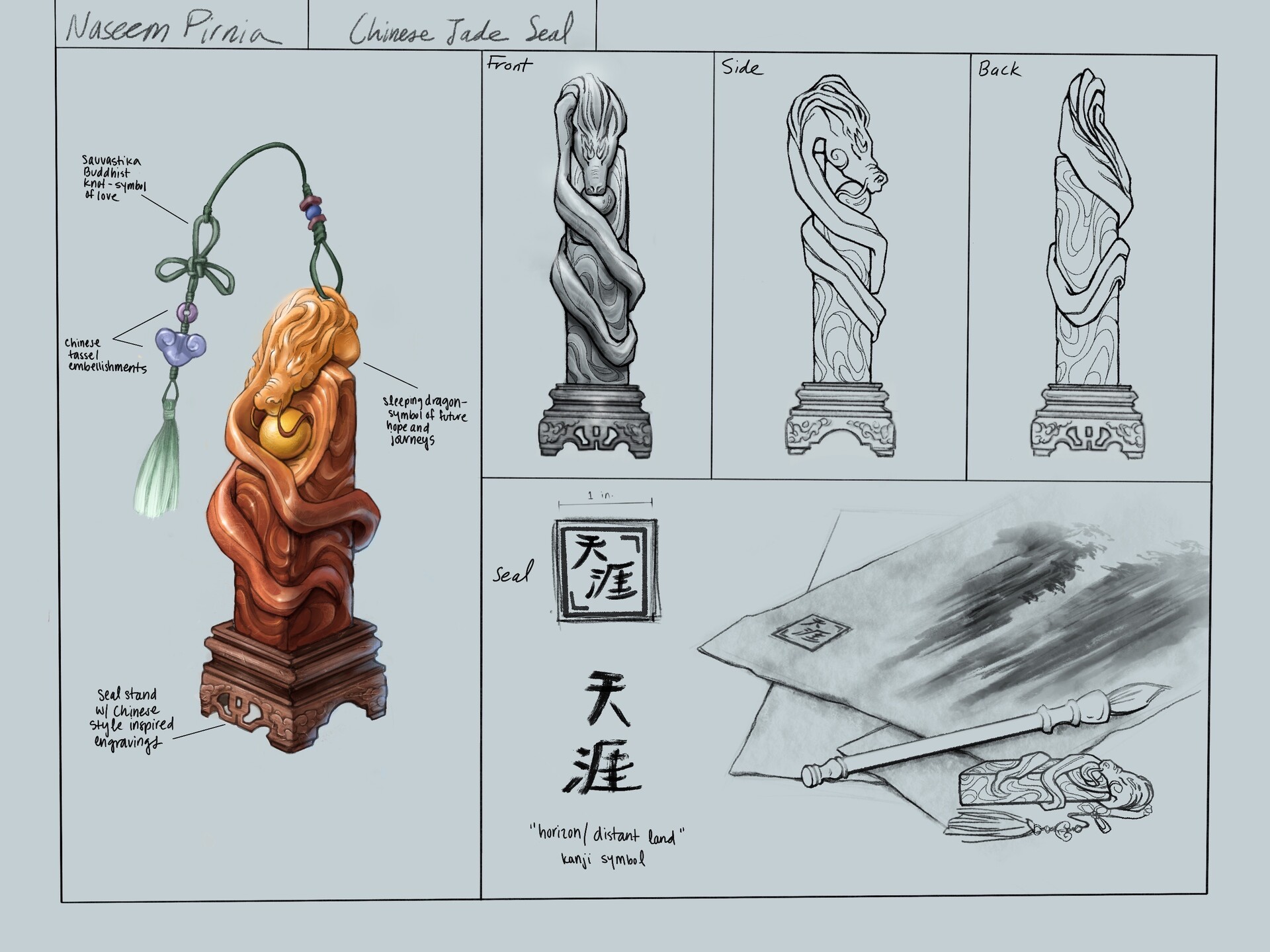 ArtStation - Floating Abode: Jade Seal Layout