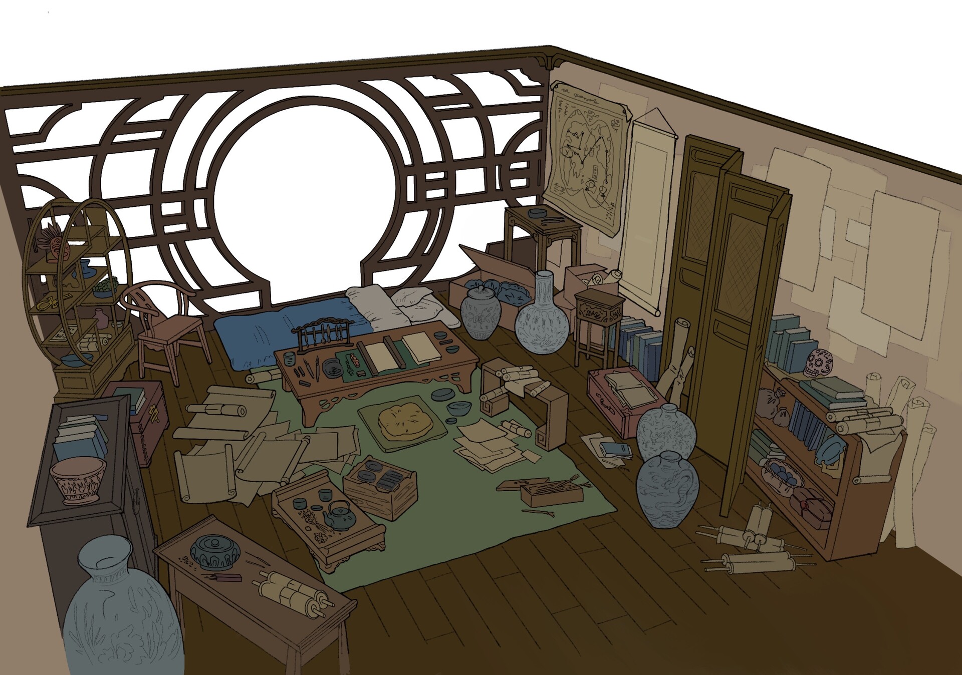 ArtStation - Floating Abode: Traveler’s Workspace