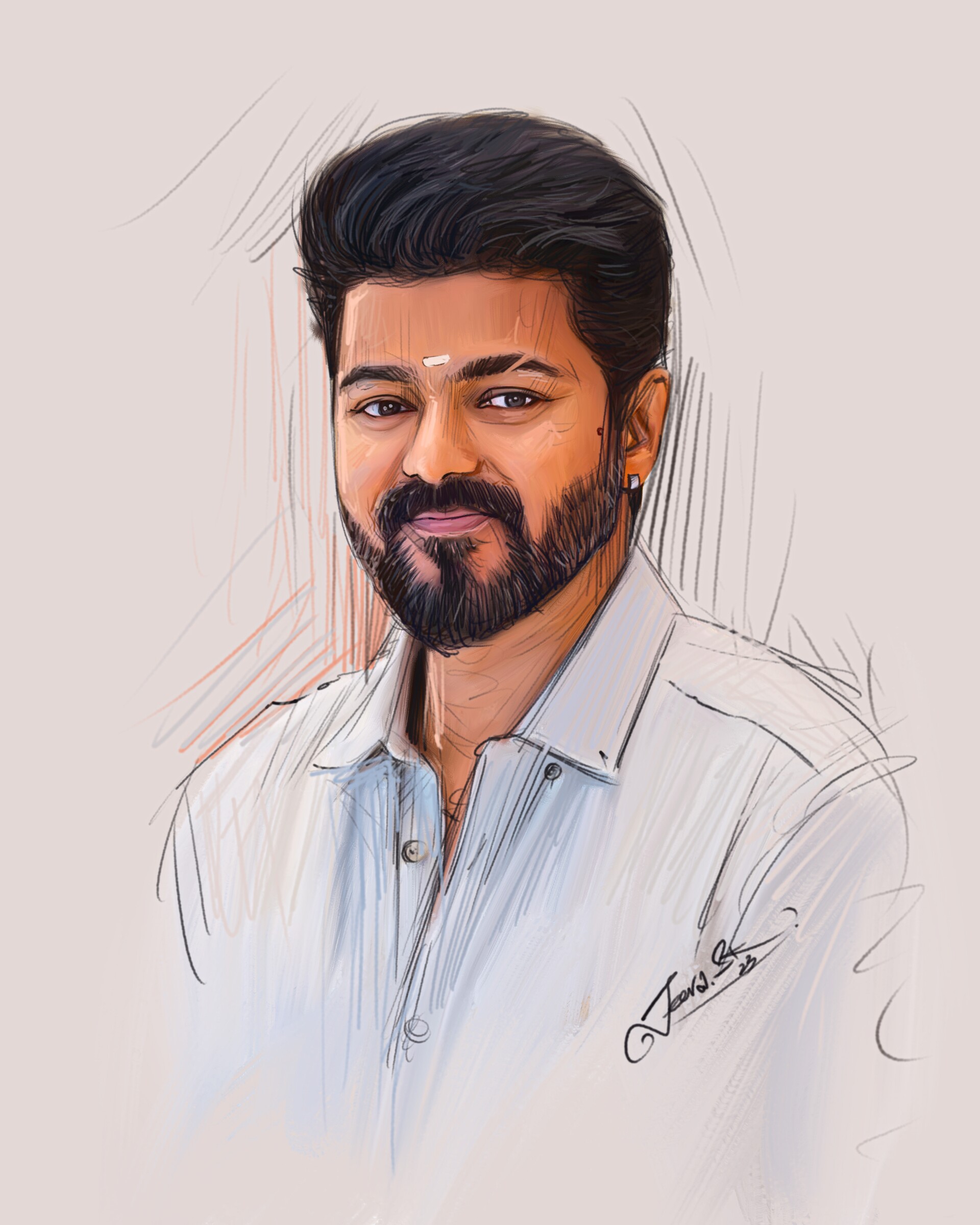 ArtStation - #தளபதிவிஜய்கல்விவிருது Thalapathy Vijay Digital Art 2023