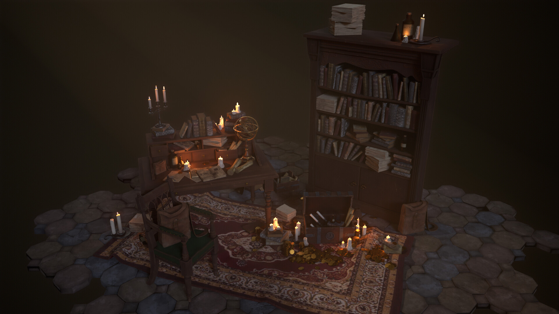 ArtStation - Medieval Desk