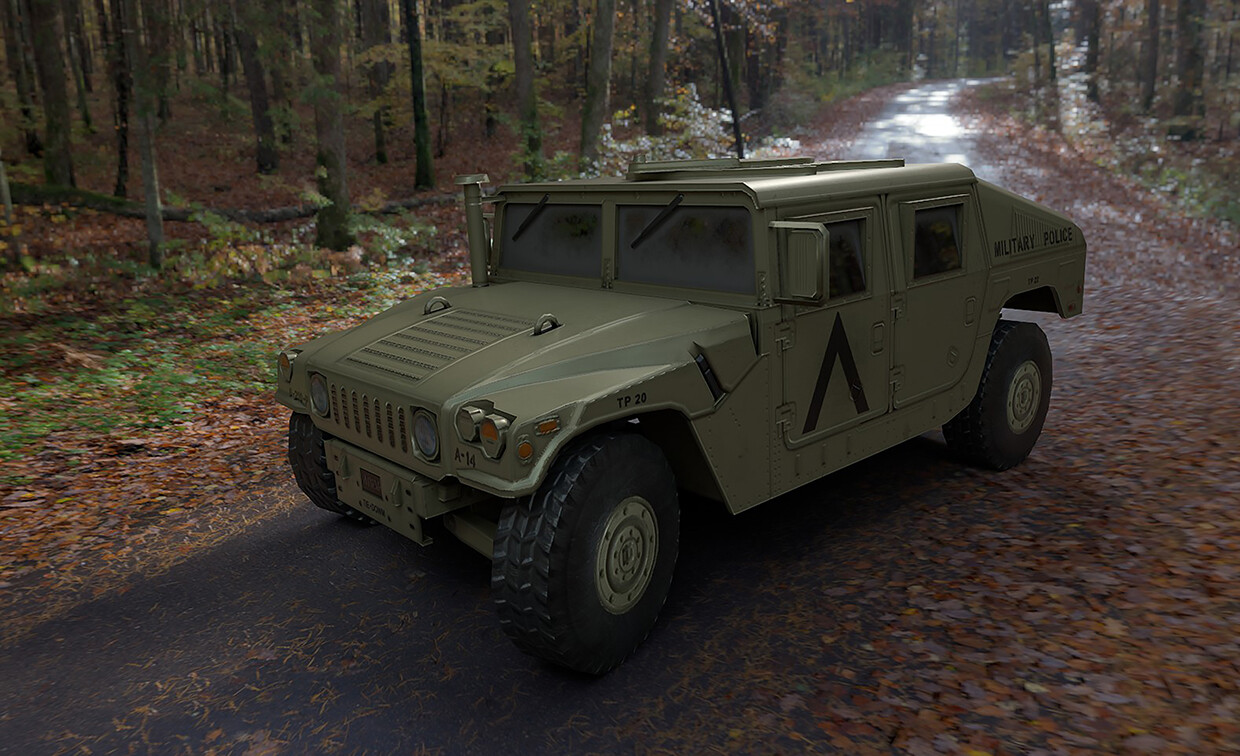 ArtStation - Mighty Steel Beast: The Humvee Unleashed