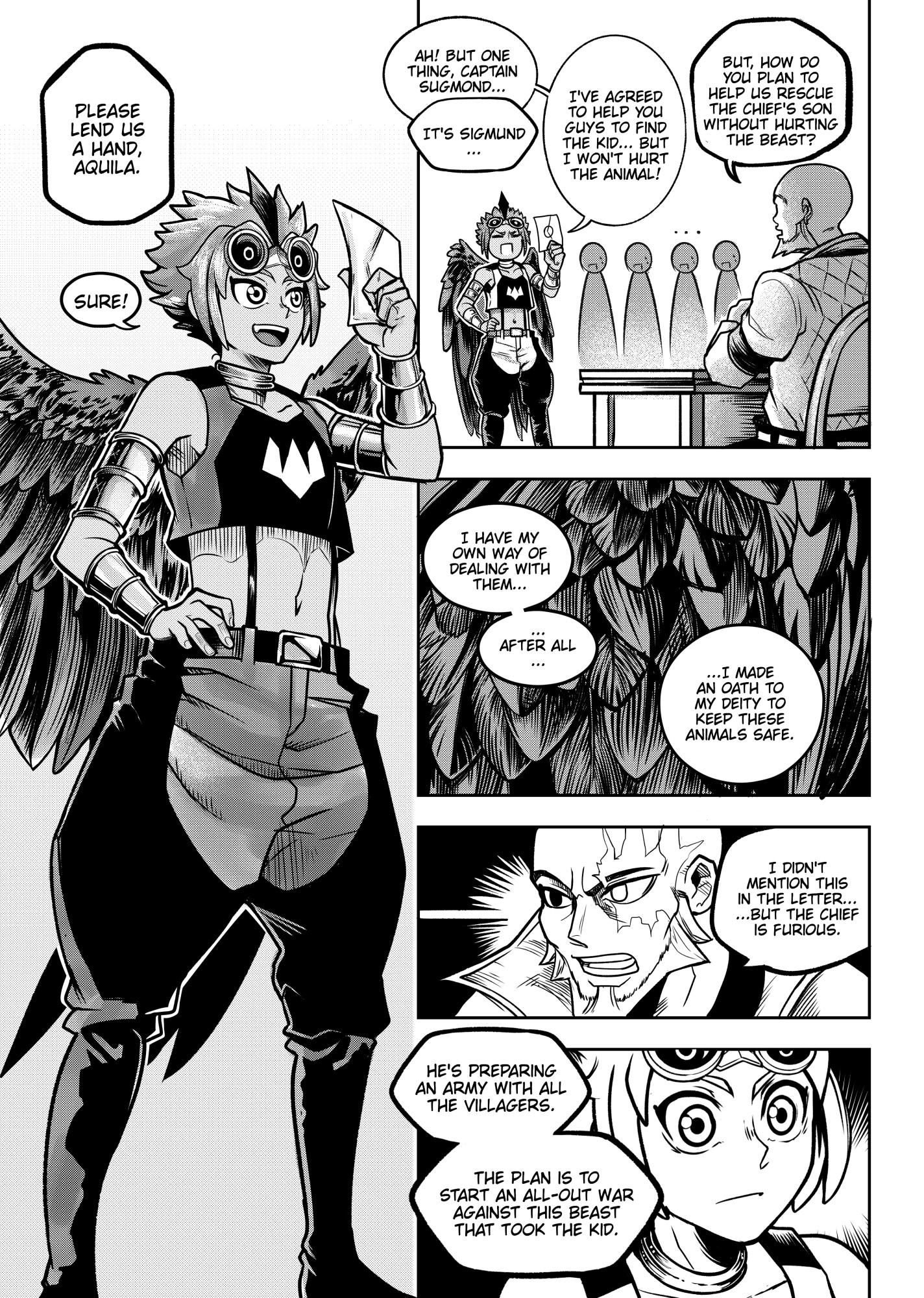 ArtStation - Aquila the mighty manga oneshot - page 02
