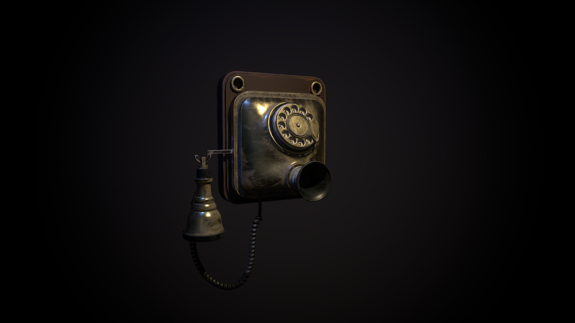 ArtStation - Vintage dusty phone