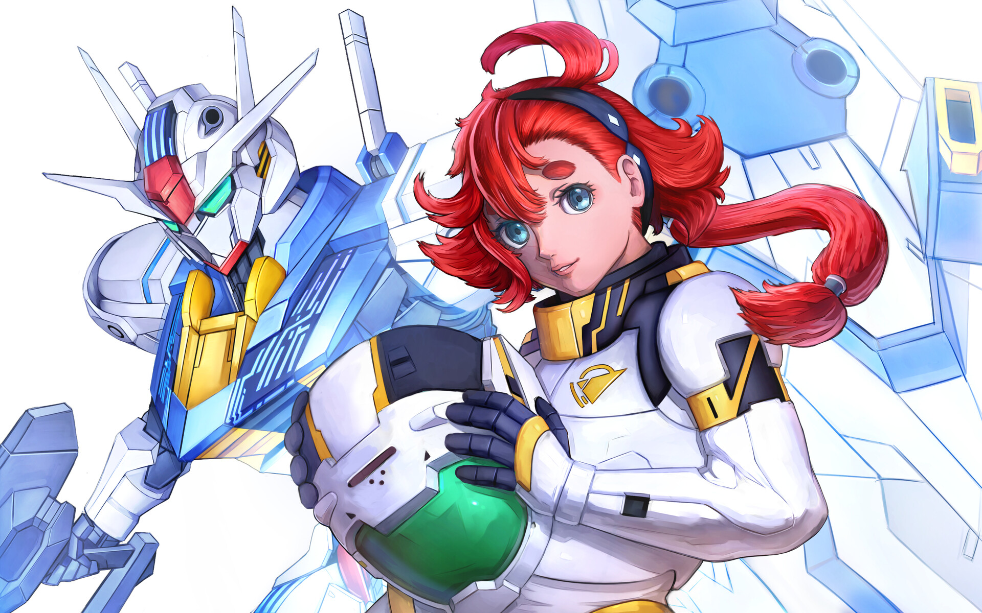 ArtStation - Suletta Mecury & Gundam Aerial (MS Gundam: The Witch From Mercury)