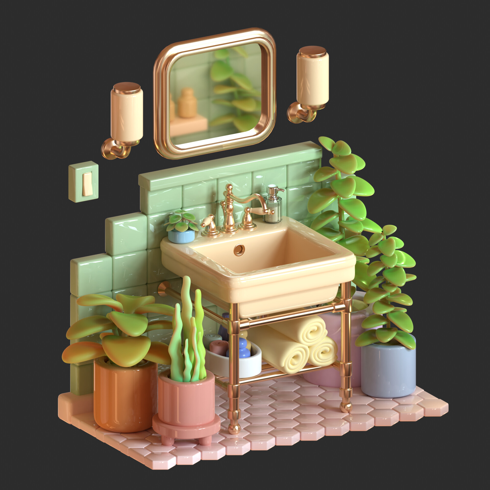 ArtStation - Bathroom