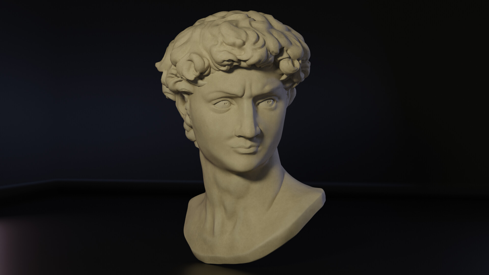 ArtStation - David Bust (Michelangelo) 3D Model