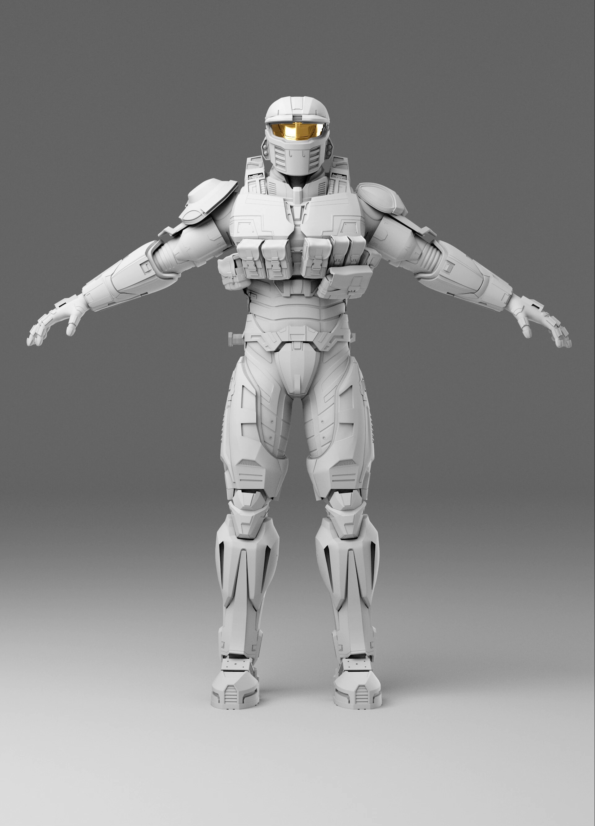 ArtStation - Halo - Spartan Fanart WIP