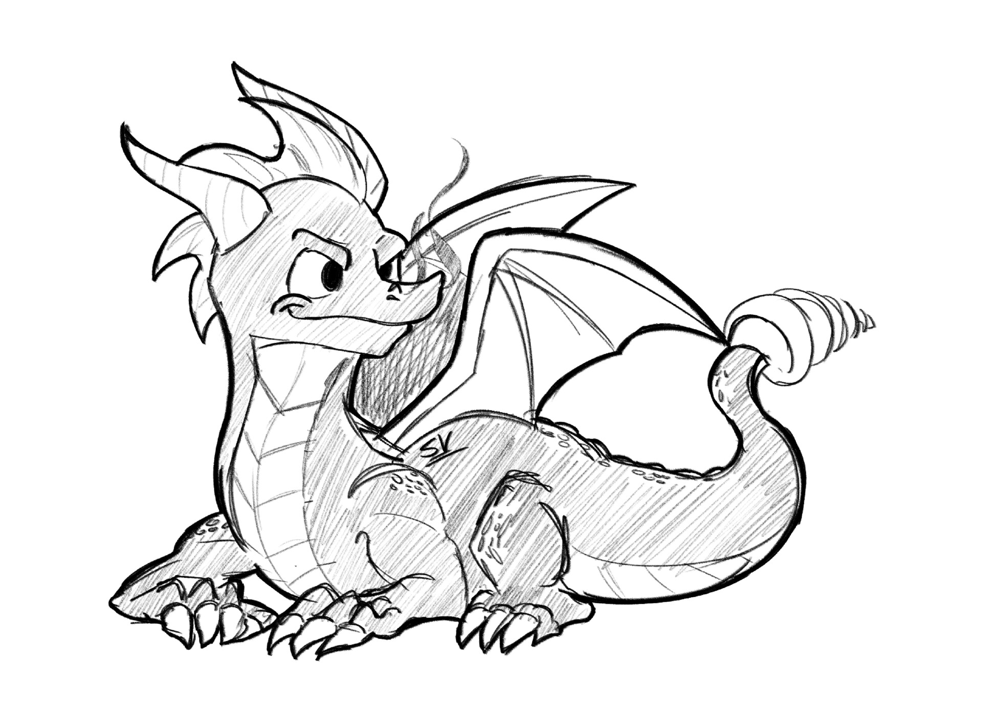ArtStation - Spyro Sketch