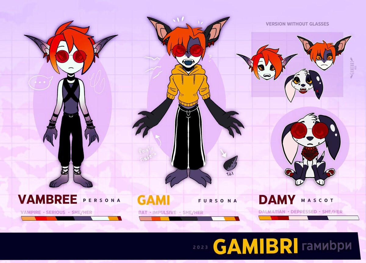 ArtStation - Gami ref sheet