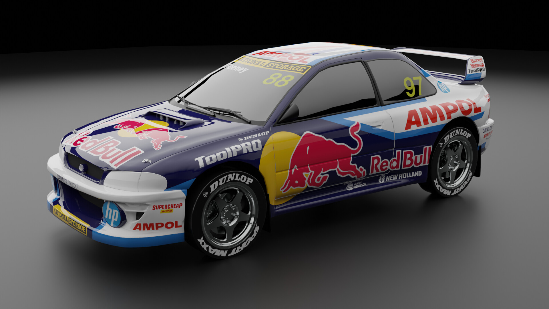 ArtStation - Rally Redbull Ampol team racing livrery