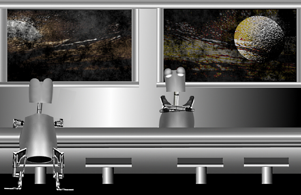 ArtStation - Robots and Aliens by Rick Shearer