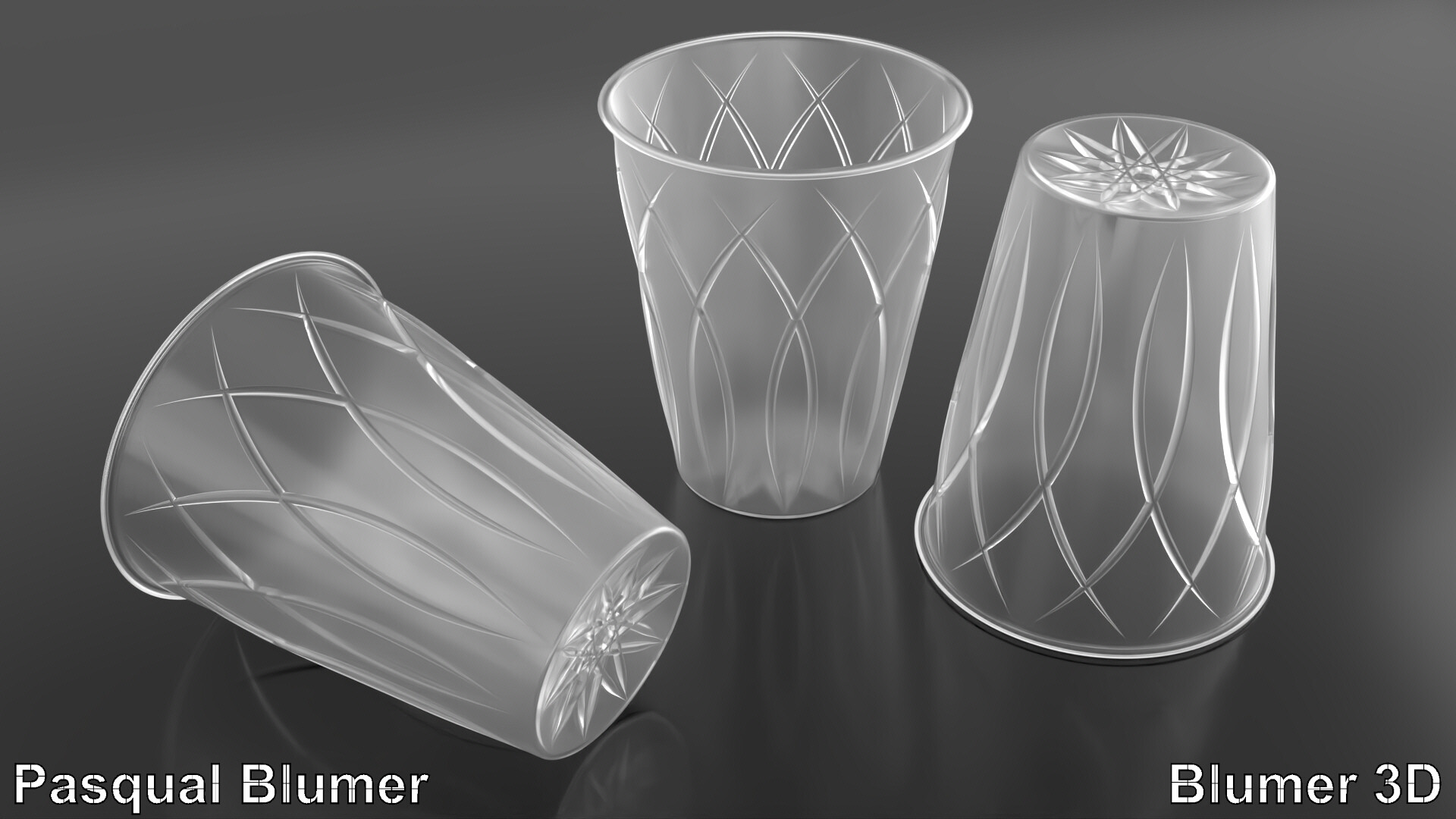 ArtStation - Plastic cups with interesting patterns