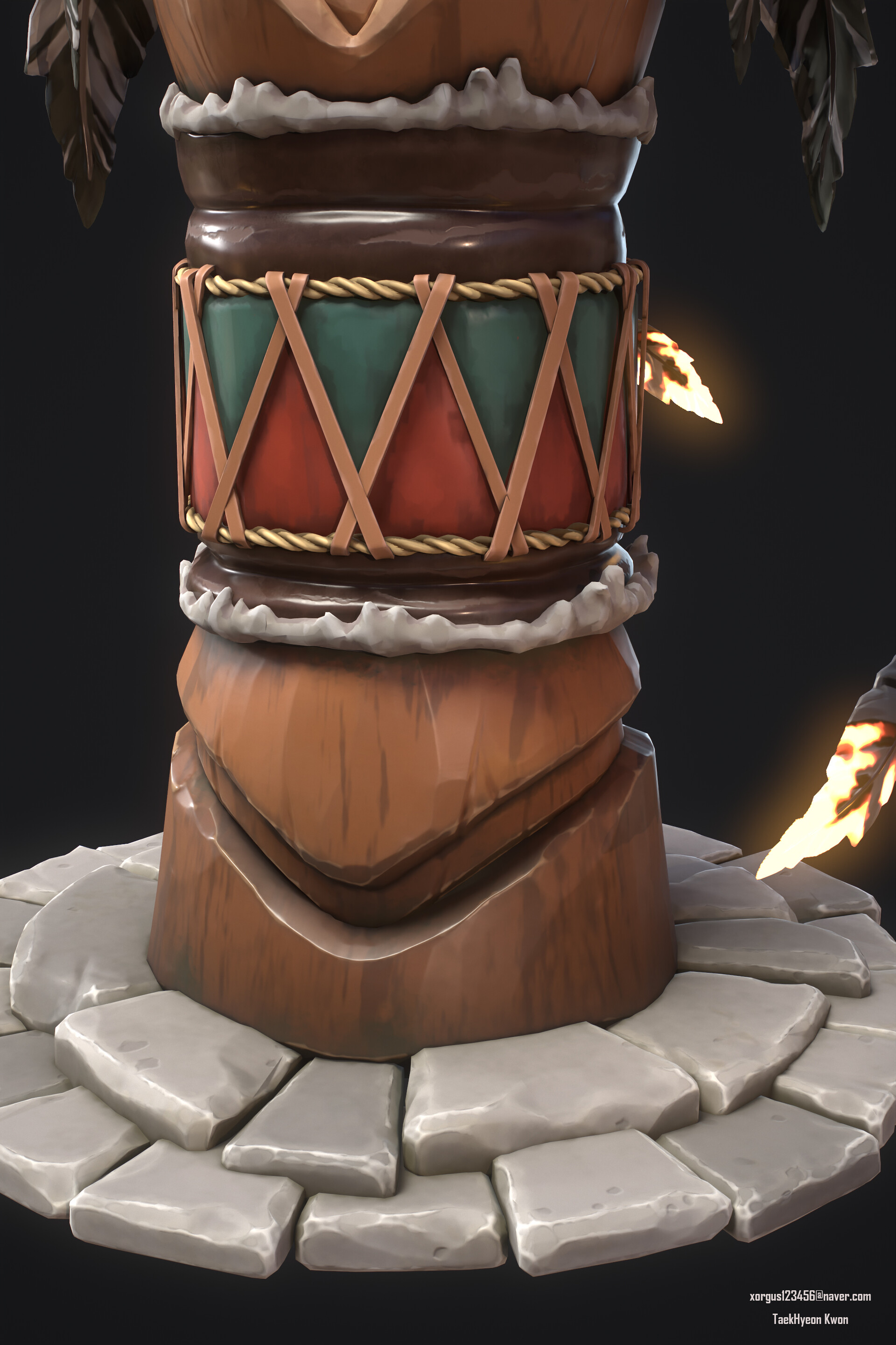 Taekhyeon Kwon - Stylized Tauren Totem (World of Warcraft)