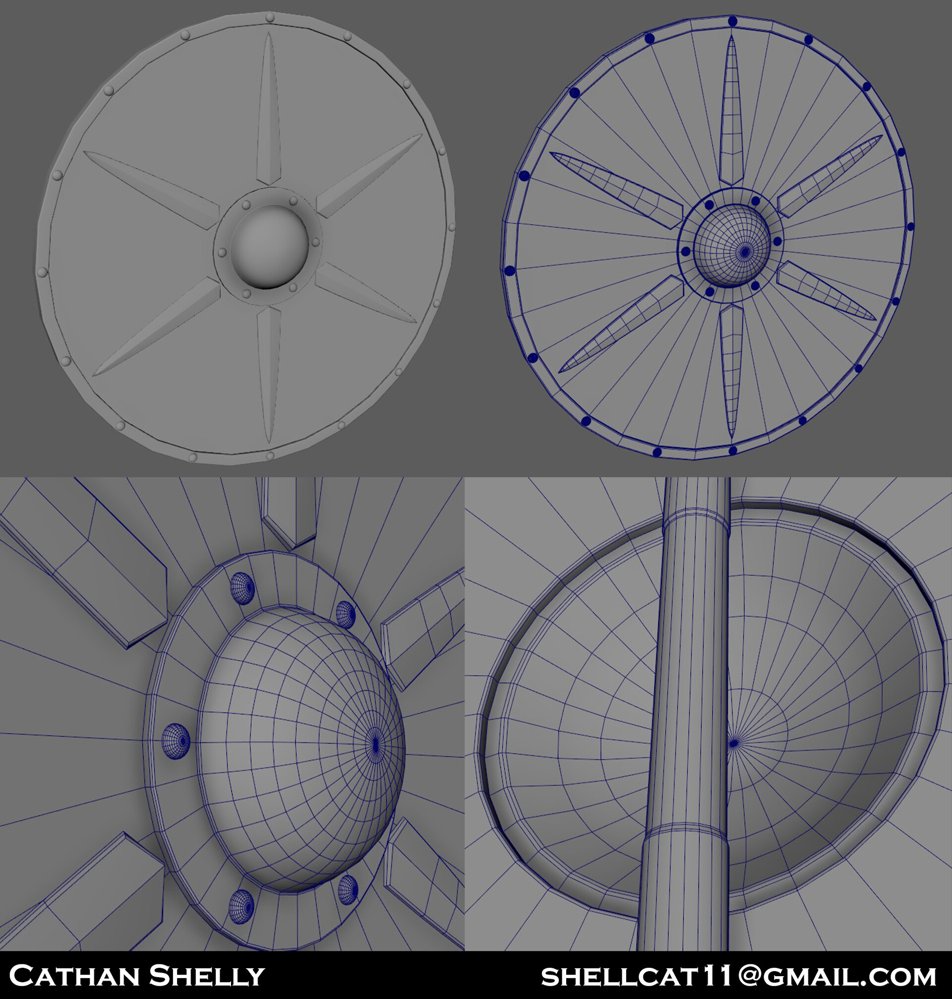 ArtStation - High Res Shield - No Textures