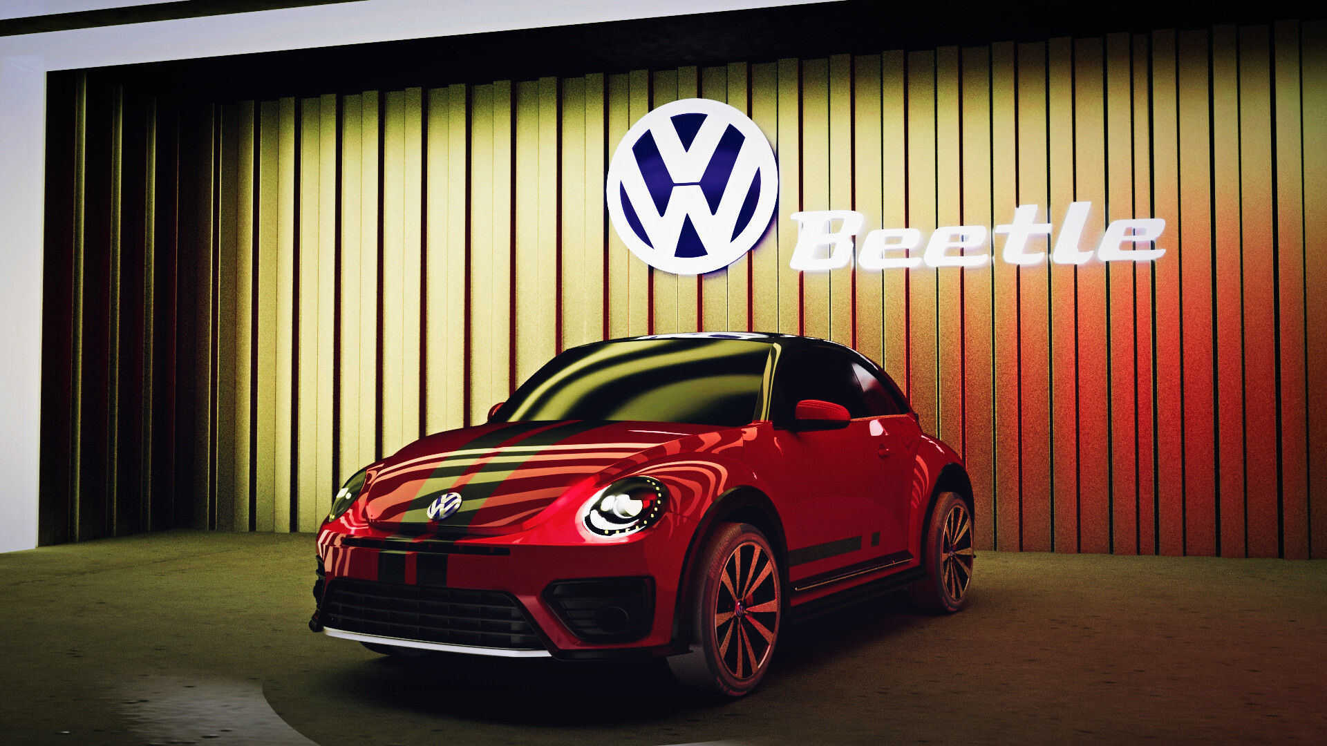 ArtStation - Volkswagen beetle R-line