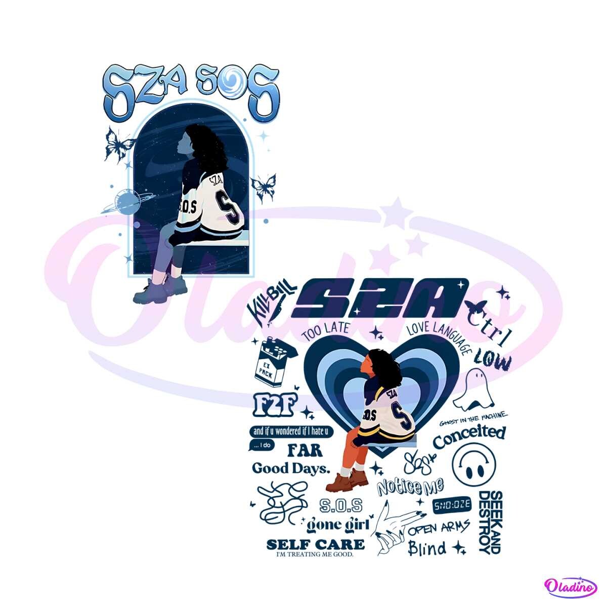 ArtStation - SZA SOS Tour 2023 SVG Solana Imani Rowe PNG Silhouette File