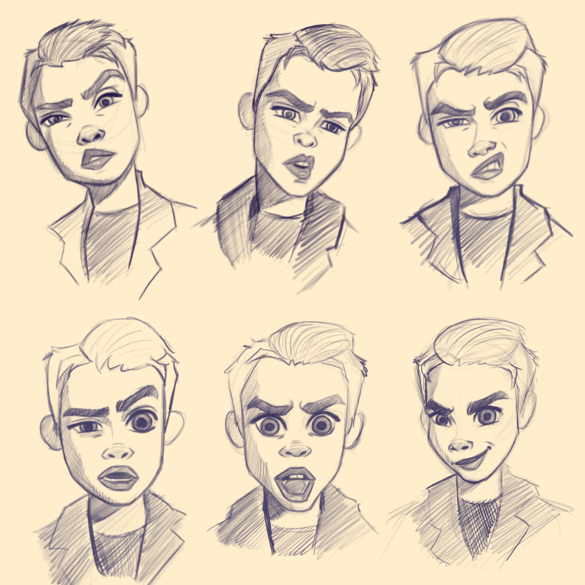 ArtStation - Face expressions