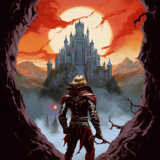 ArtStation - castlevania poster in the style of julie bell