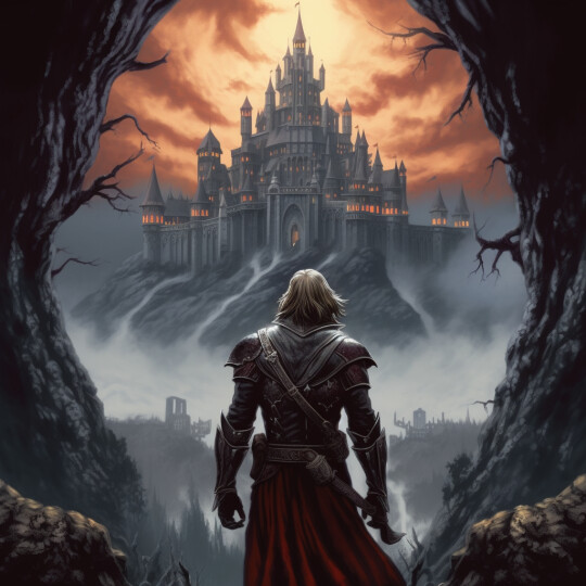 ArtStation - castlevania poster in the style of brom