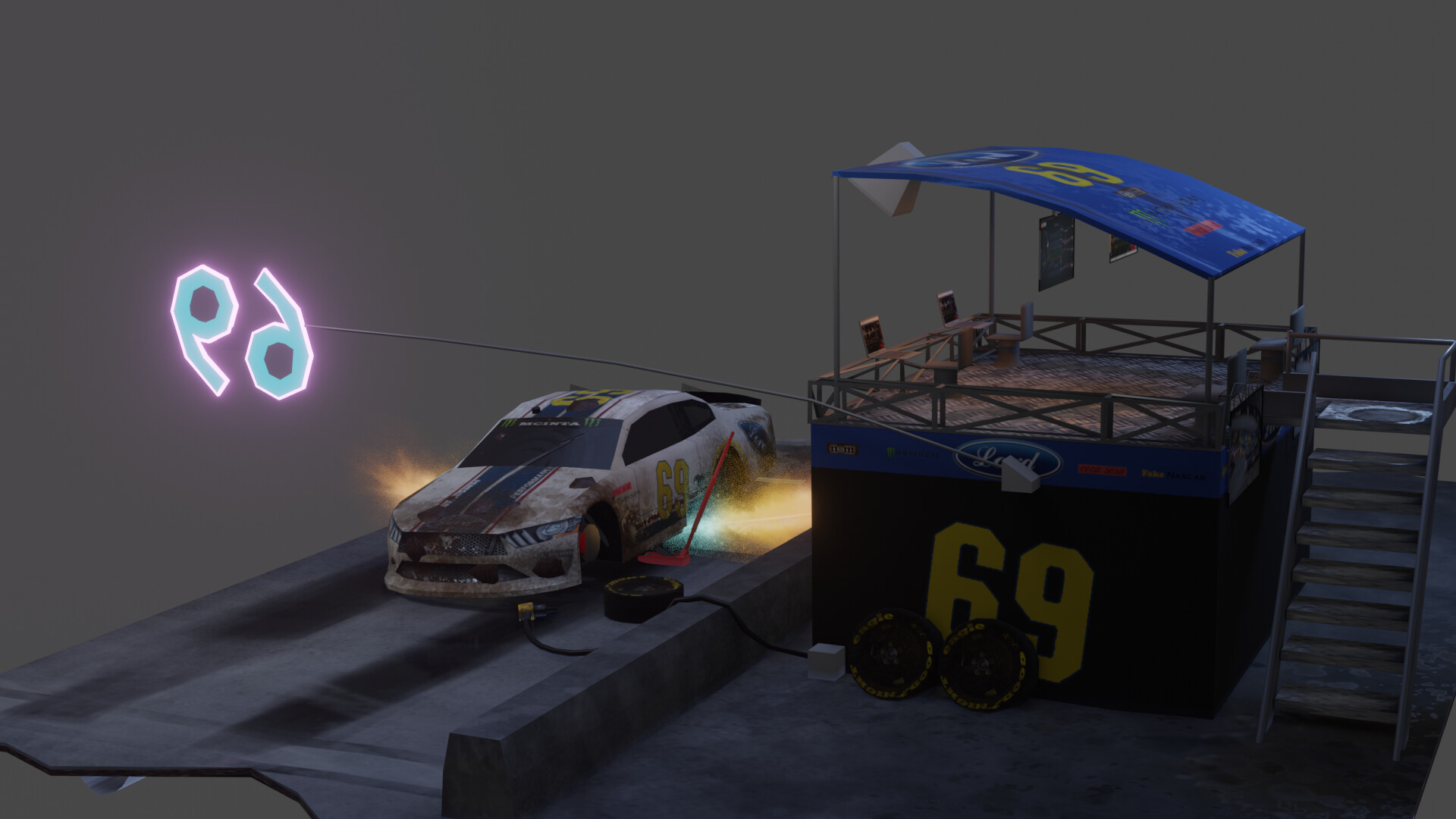 ArtStation - Nascar Pit Stop